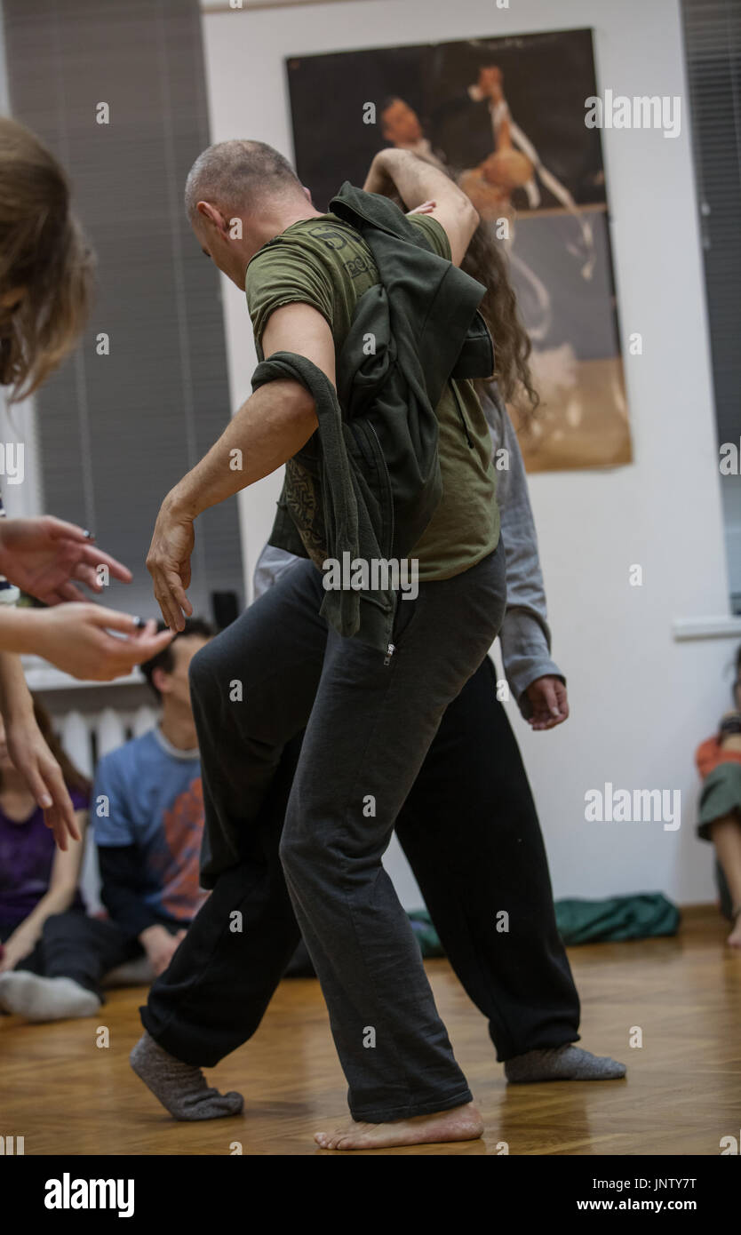 dancers contact, dance performance improvisation Stock Photo - Alamy