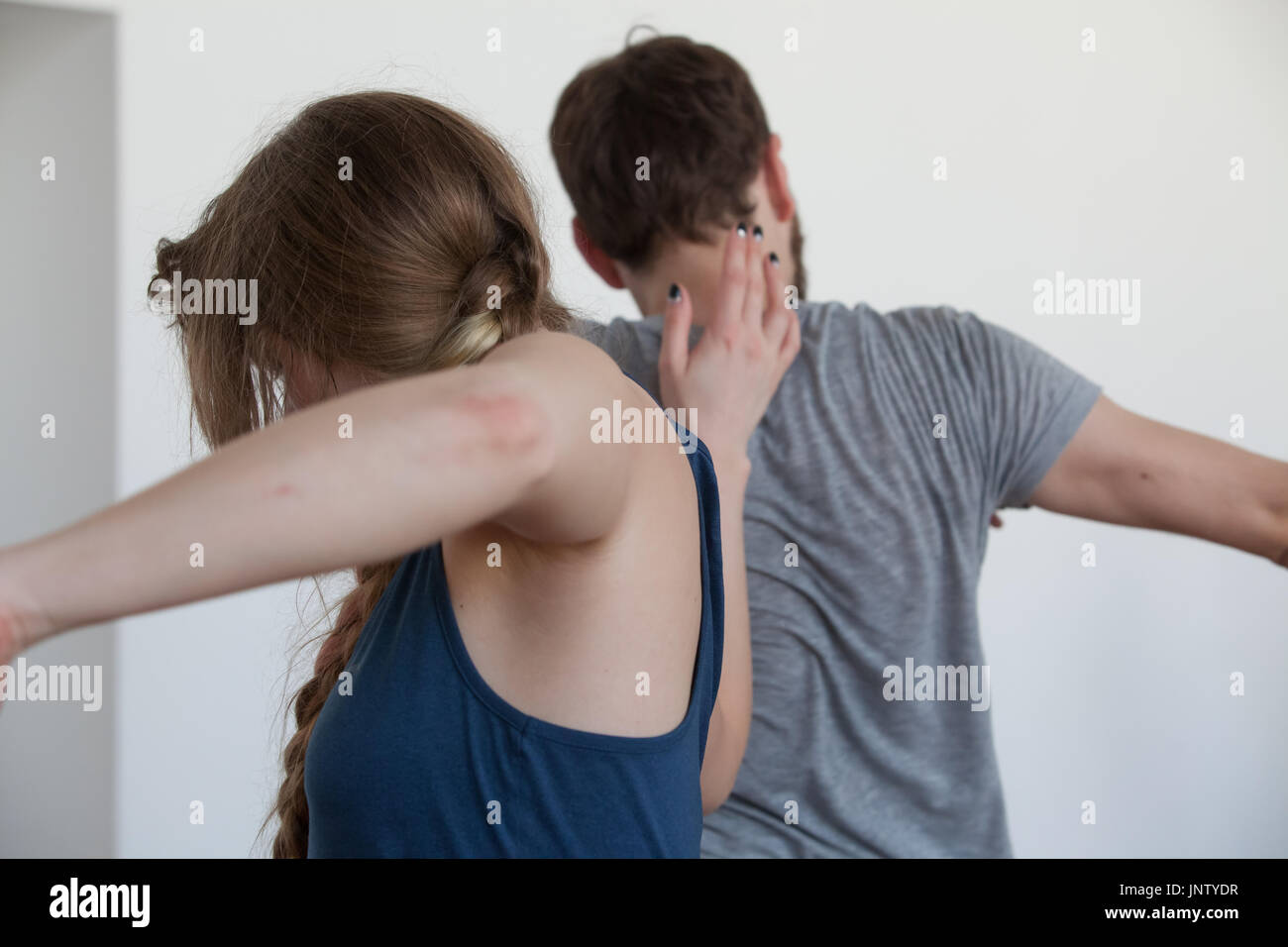 dancers contact, dance performance improvisation Stock Photo - Alamy