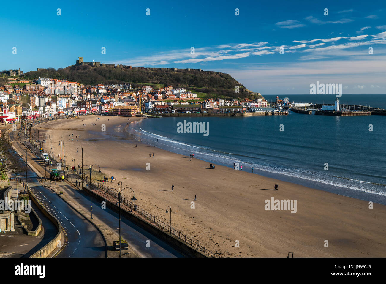 Coastal scene from Scarborough, Yorkshire, England Stock Photo - Alamy