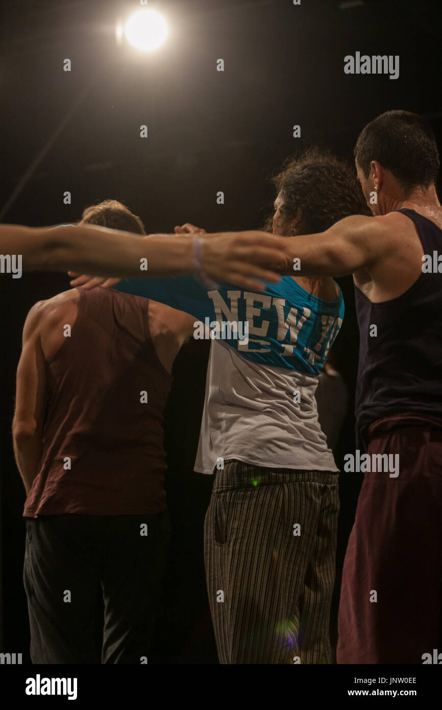 contact dancers, dance performance, improvisation Stock Photo - Alamy