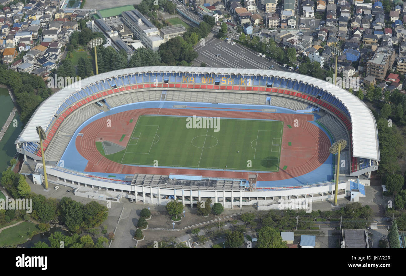 TOKYO, Japan - File photo shows Todoroki Stadium in Kawasaki, Kanagawa ...