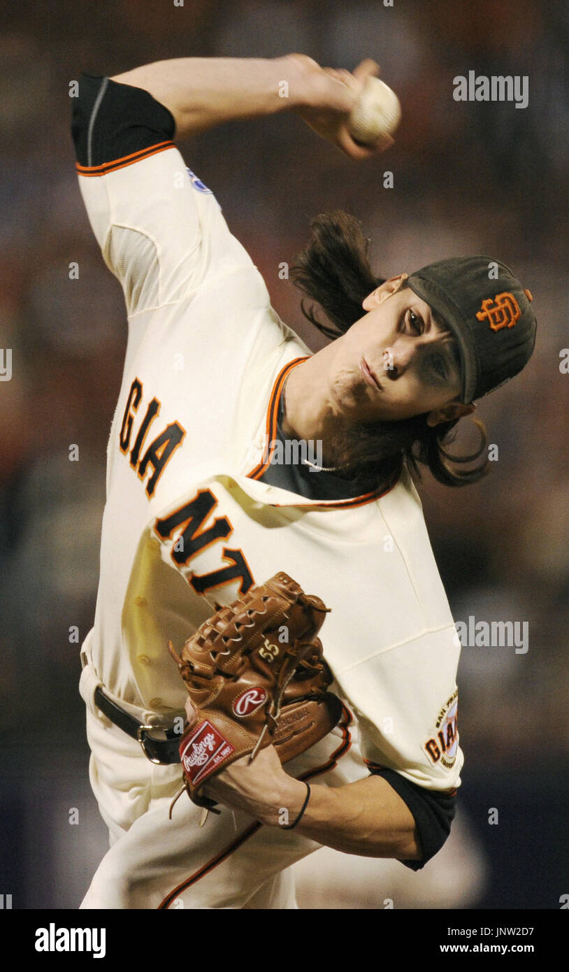 SAN FRANCISCO, United States - San Francisco Giants pitcher Tim ...
