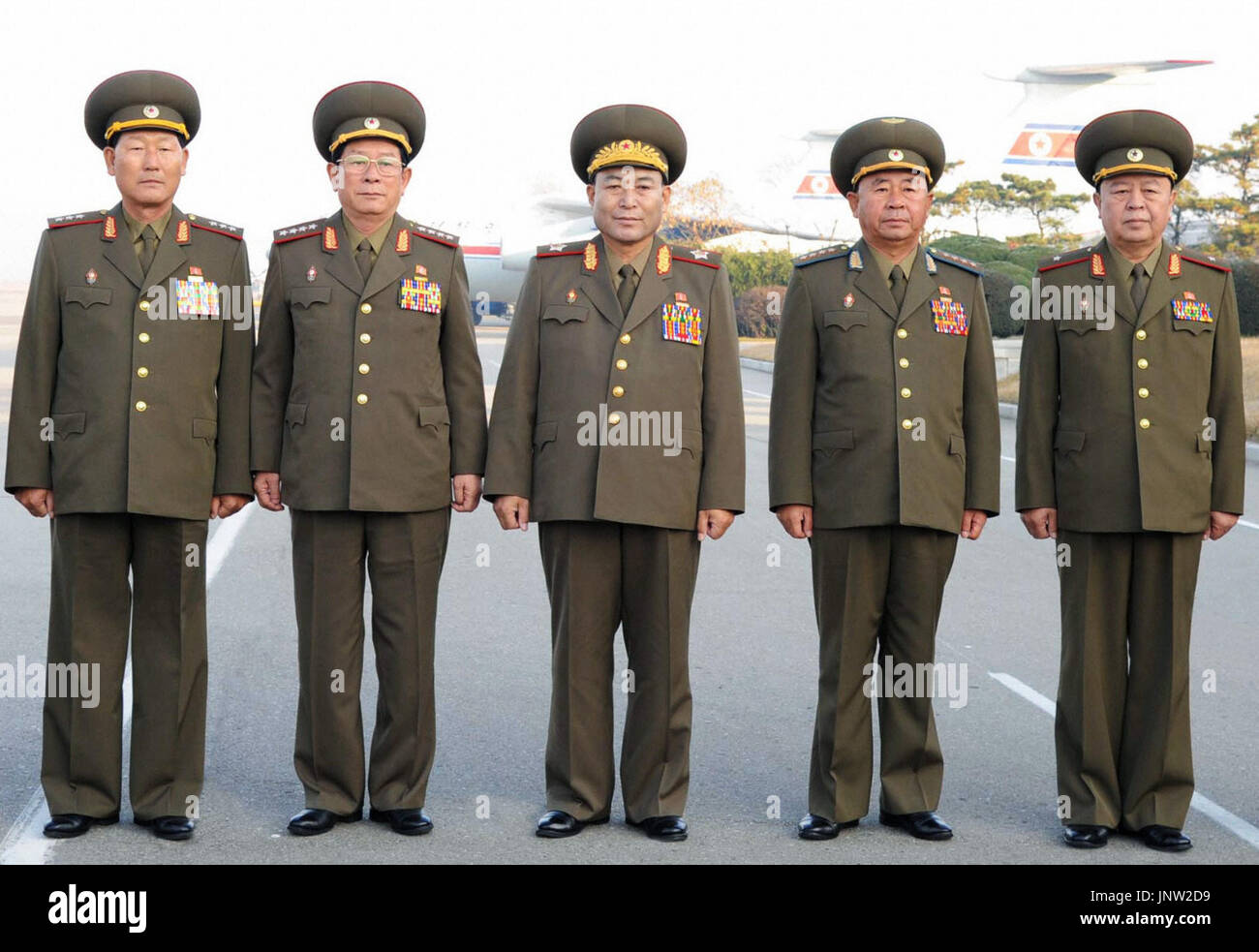 PYONGYANG, North Korea - Ri Yong Ho (C), chief of the General Staff of ...