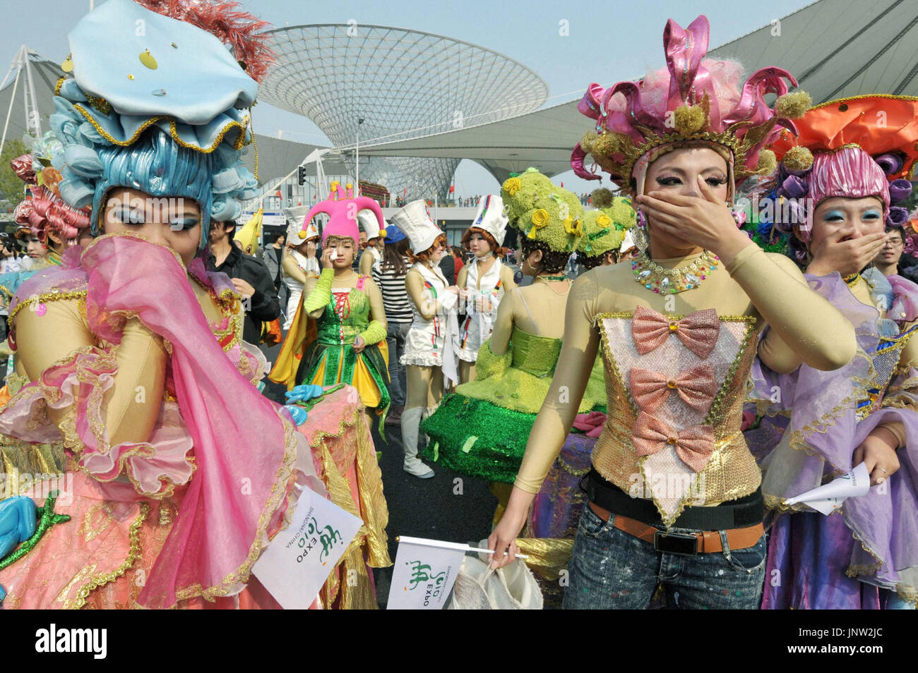 SHANGHAI, China - Dancers, filled with emotion, cry after their last ...