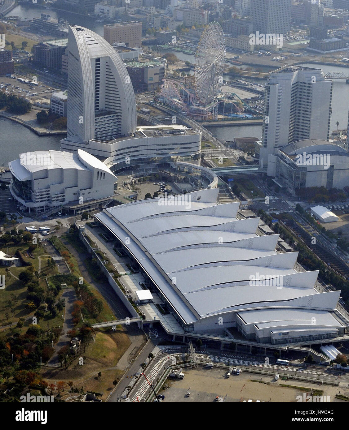 TOKYO, Japan - Photo shows the Pacifico Yokohama convention center in ...