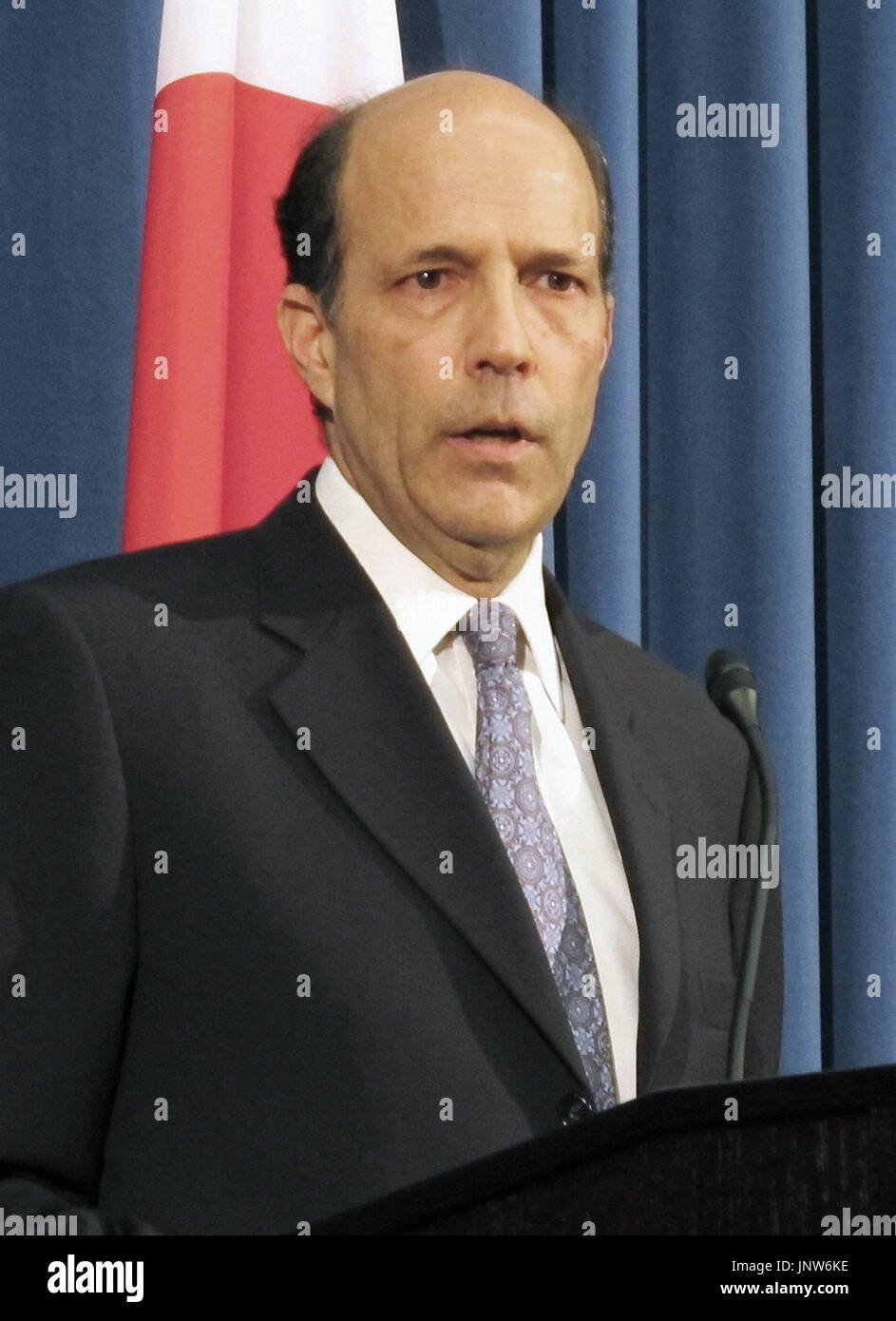 TOKYO, Japan - U.S. Ambassador to Japan John Roos speaks in a press ...