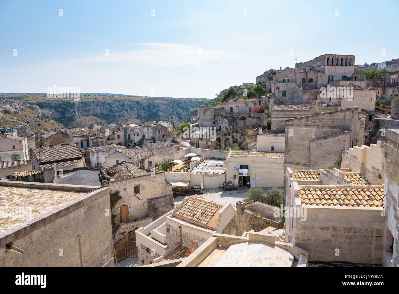 Sasso Caveoso district in the Sassi of Matera, Basilicata, Italy Stock ...