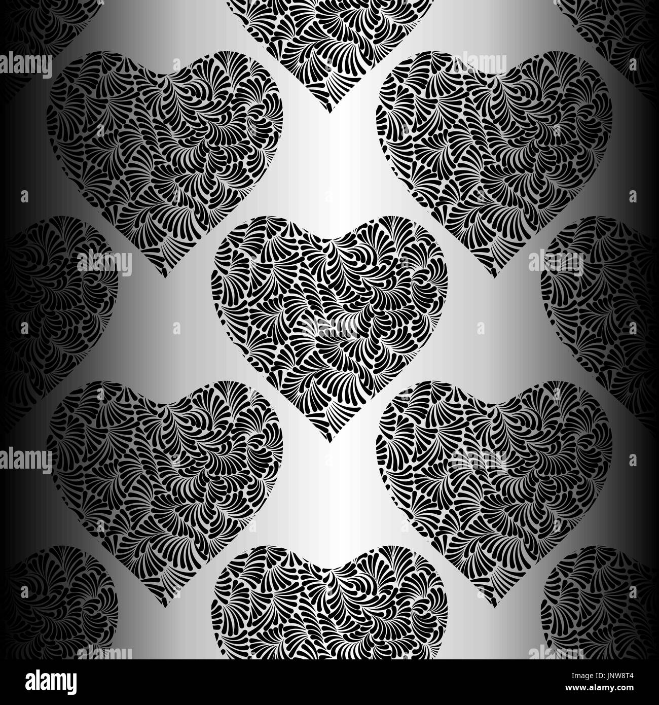 Silver repeating pattern Black and White Stock Photos & Images - Alamy