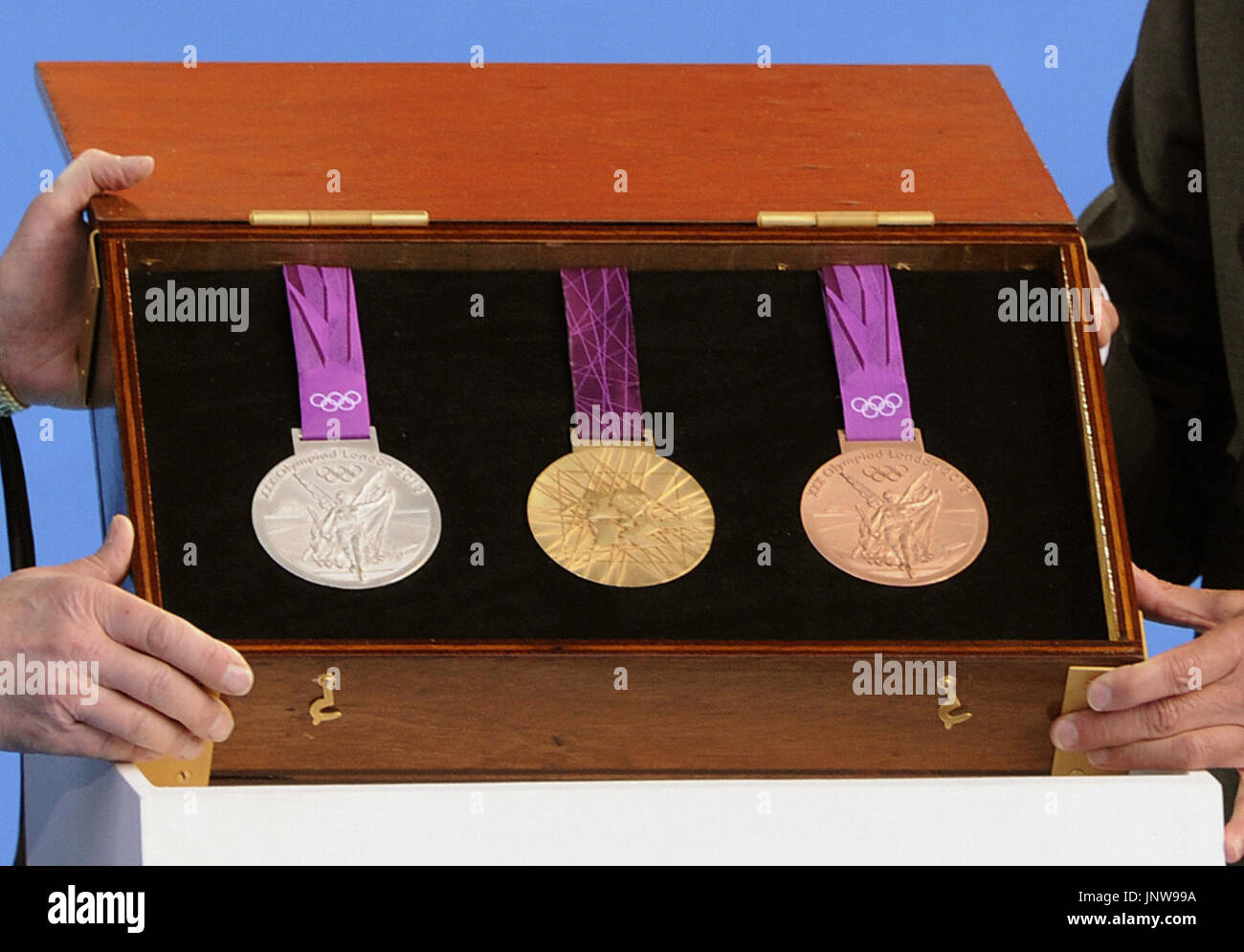 LONDON, Britain - Medals for the London Olympic Games are shown to the ...