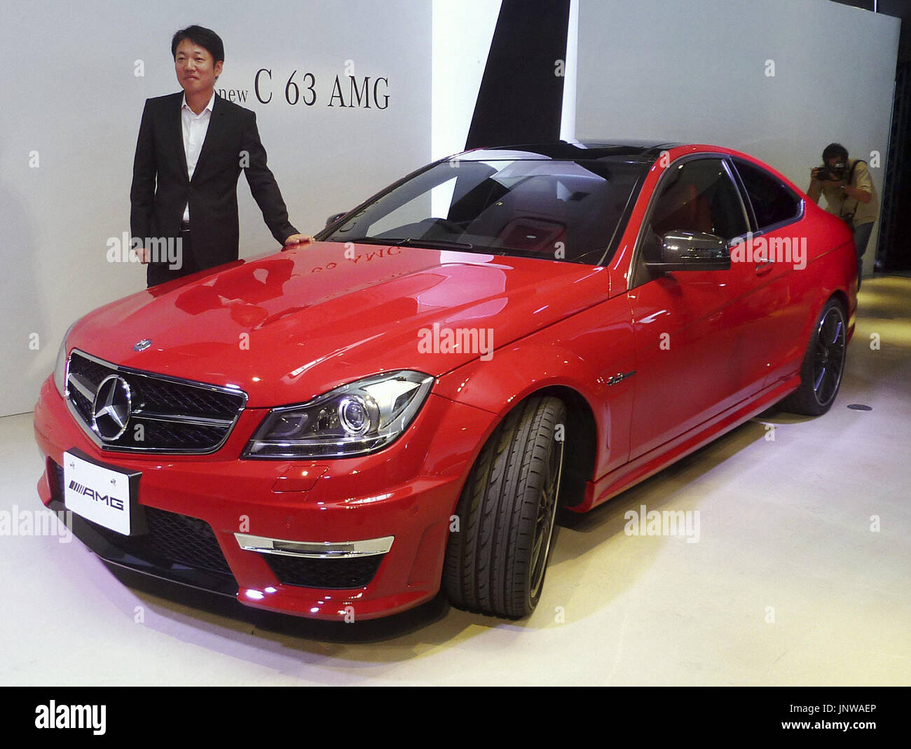 TOKYO, Japan - Photo shows the C63 AMG Coupe displayed in Tokyo on Aug ...
