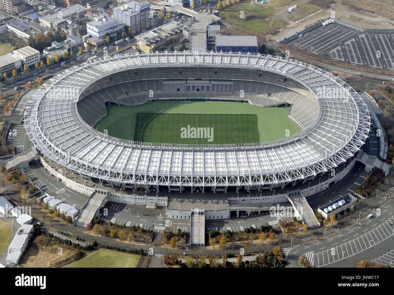 TOKYO, Japan - Photo shows Ajinomoto Stadium, home of professional ...