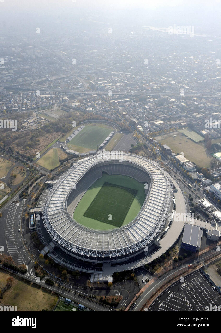 TOKYO, Japan - Photo shows Ajinomoto Stadium, home of professional ...