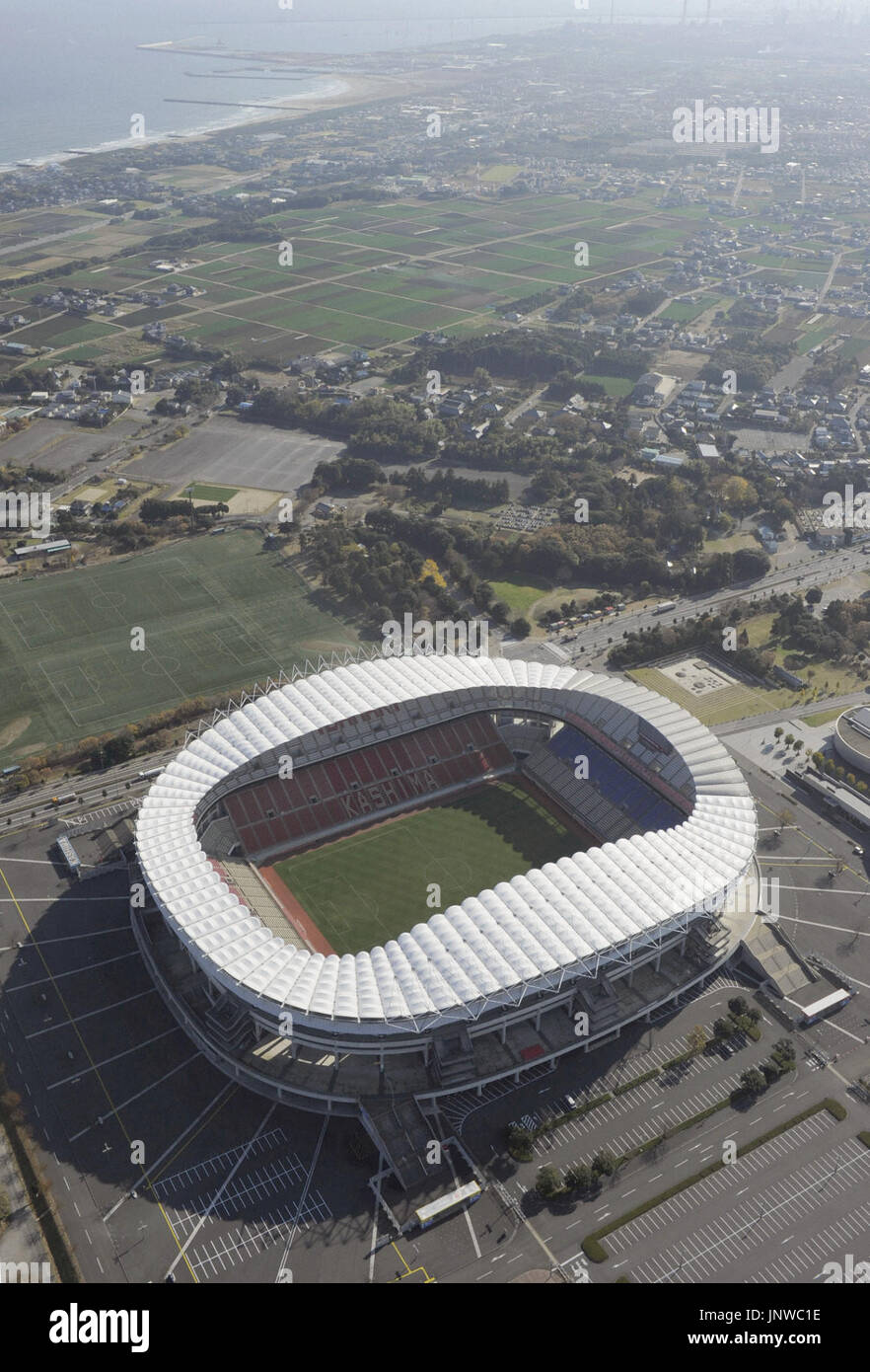 TOKYO, Japan - Photo taken Dec. 2, 2010, shows Kashima Stadium, home of ...