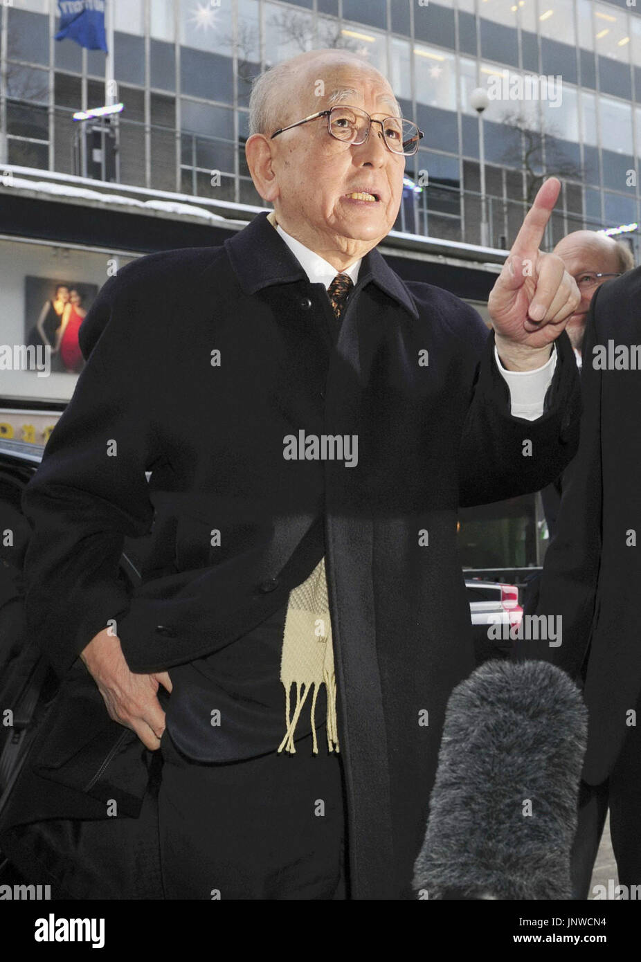 STOCKHOLM, Sweden - Japanese chemist Akira Suzuki arrives at the venue ...