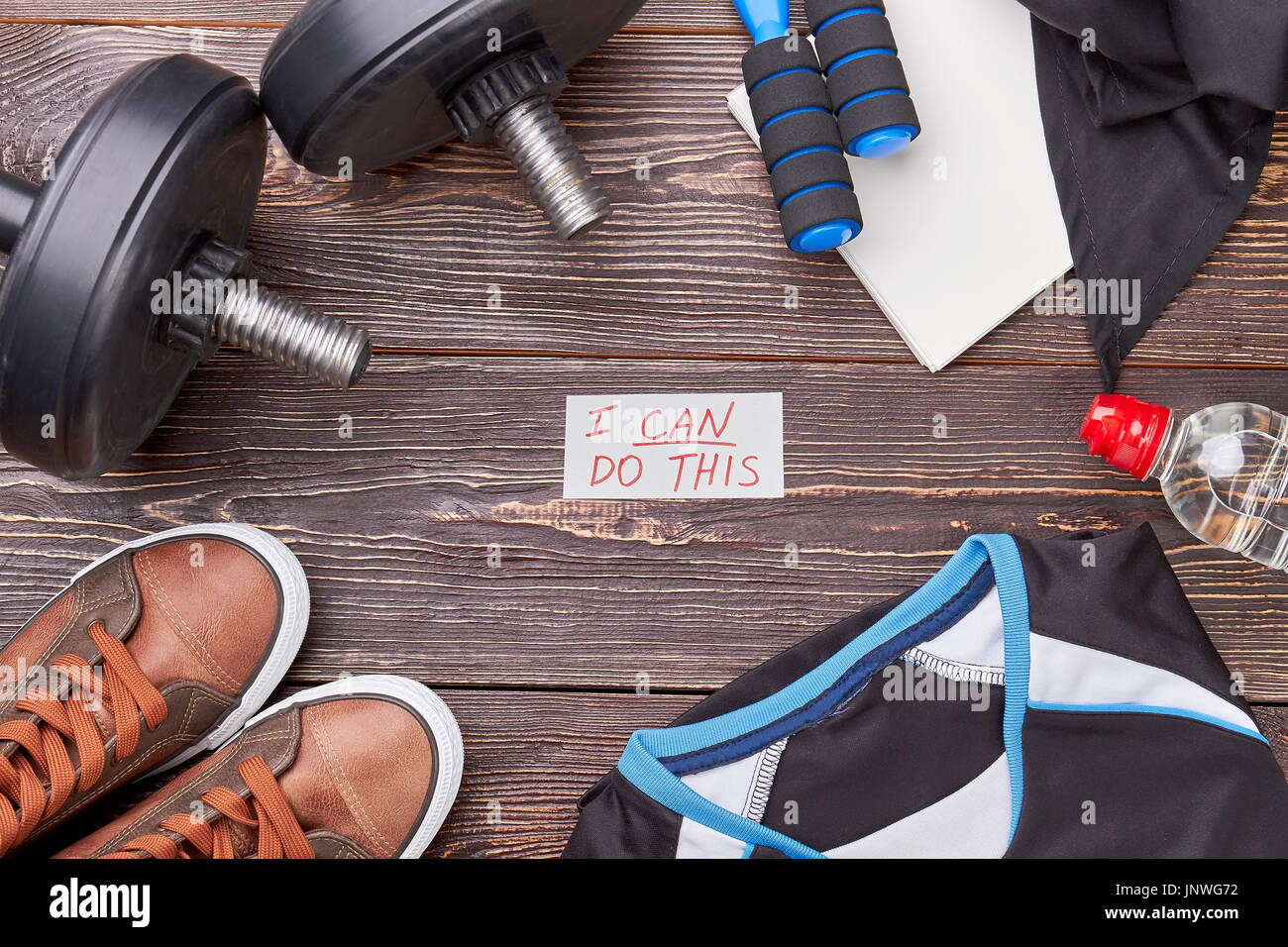 Dumbbell for strong and healthy Stock Photo - Alamy