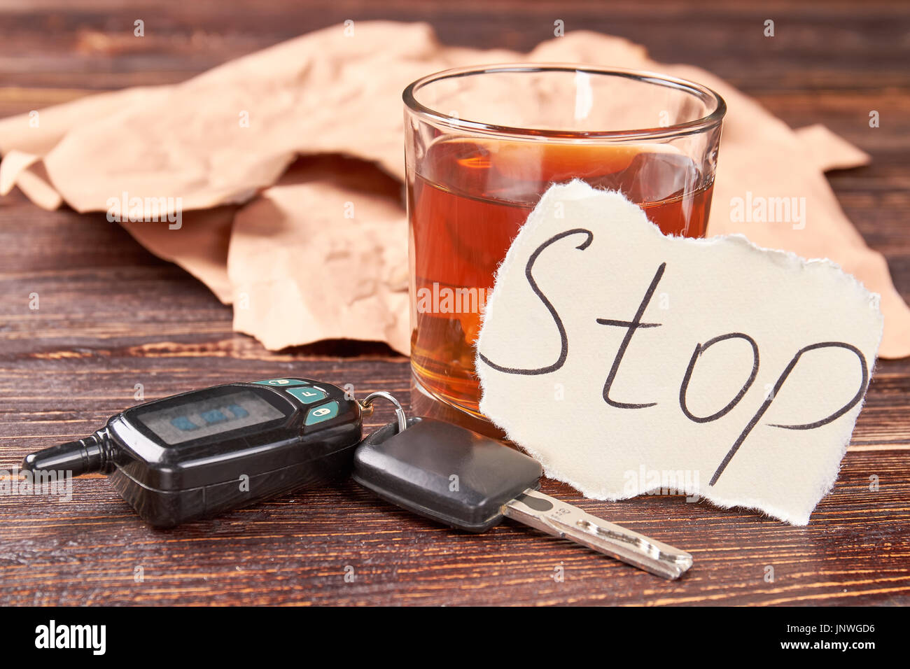 Car keys and alcohol Stock Photo - Alamy