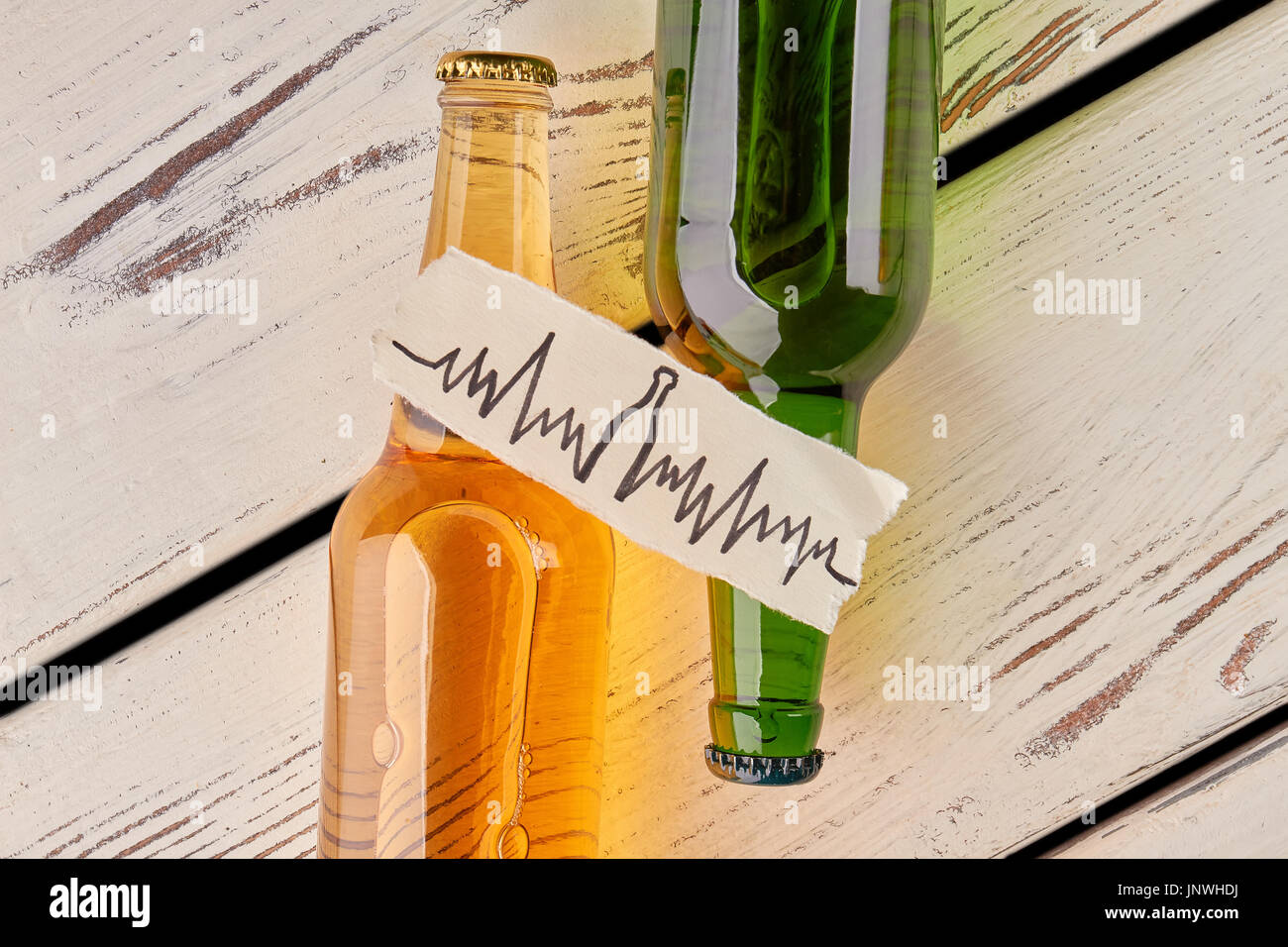 Alcohol hard affects health Stock Photo - Alamy
