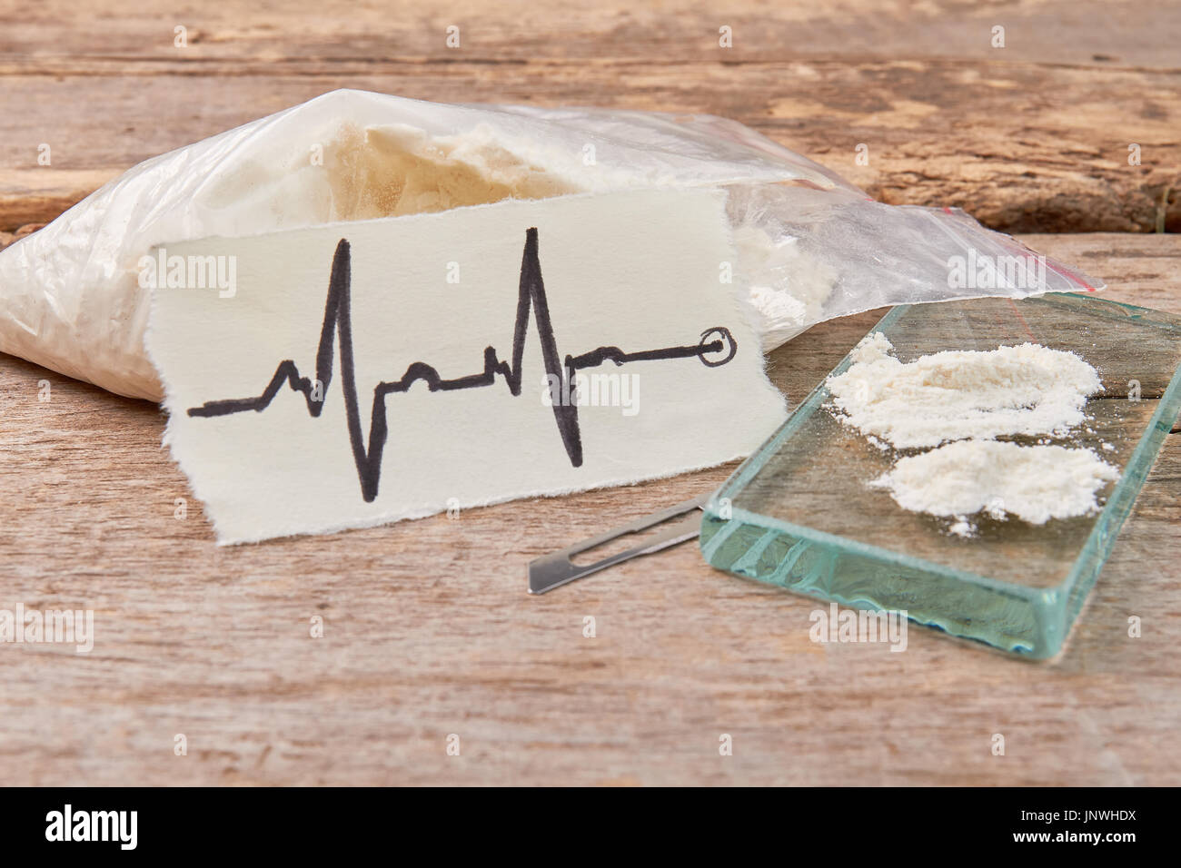 Narcotics addiction harms heart Stock Photo - Alamy