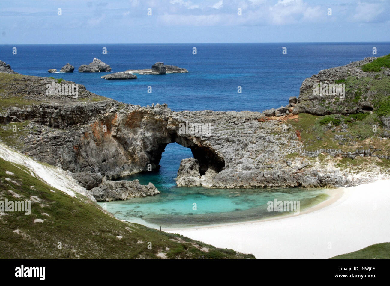 TOKYO, Japan - File photo shows Minami Island on Japan's Ogasawara ...