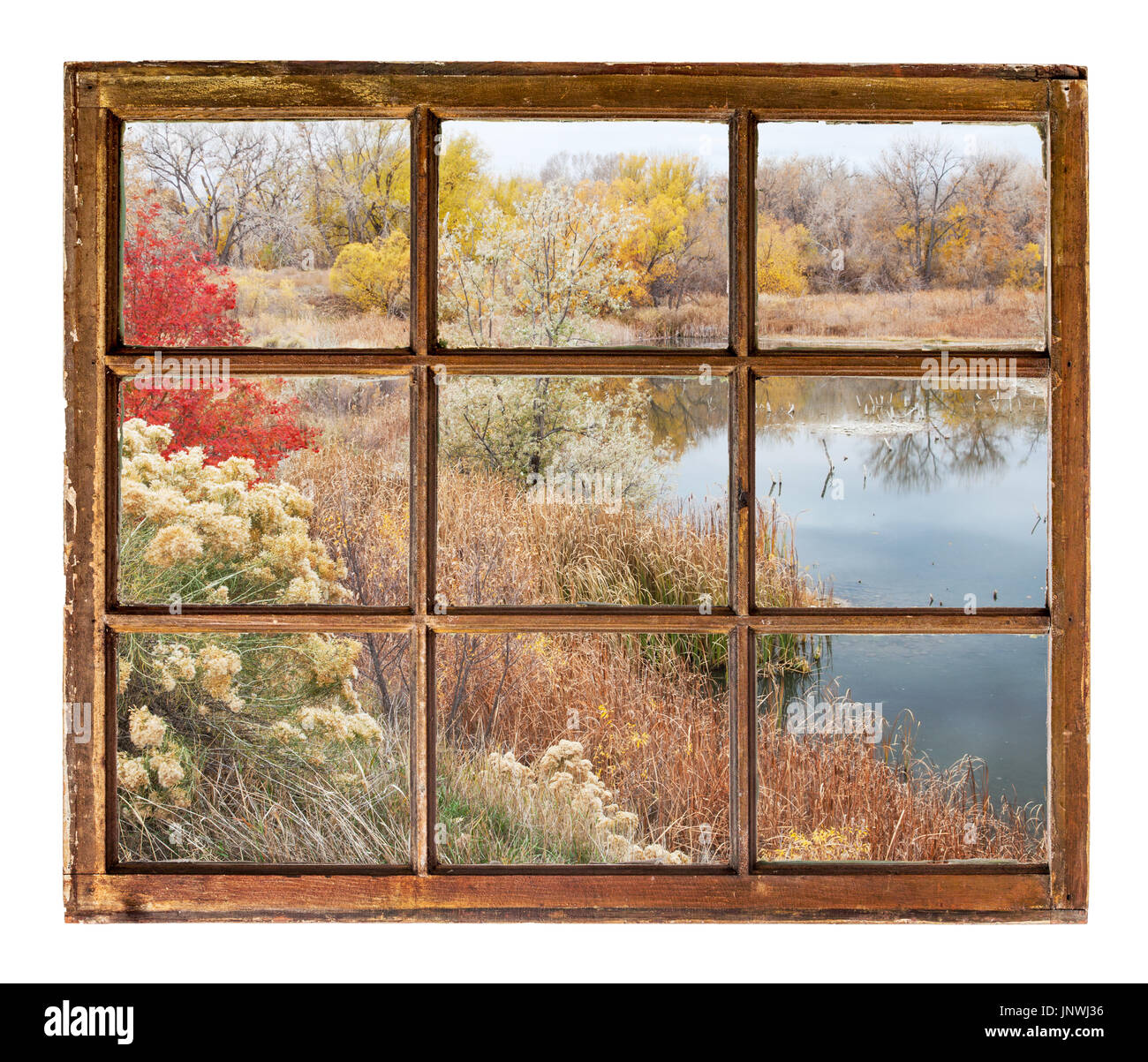 Fall through window Cut Out Stock Images & Pictures - Alamy