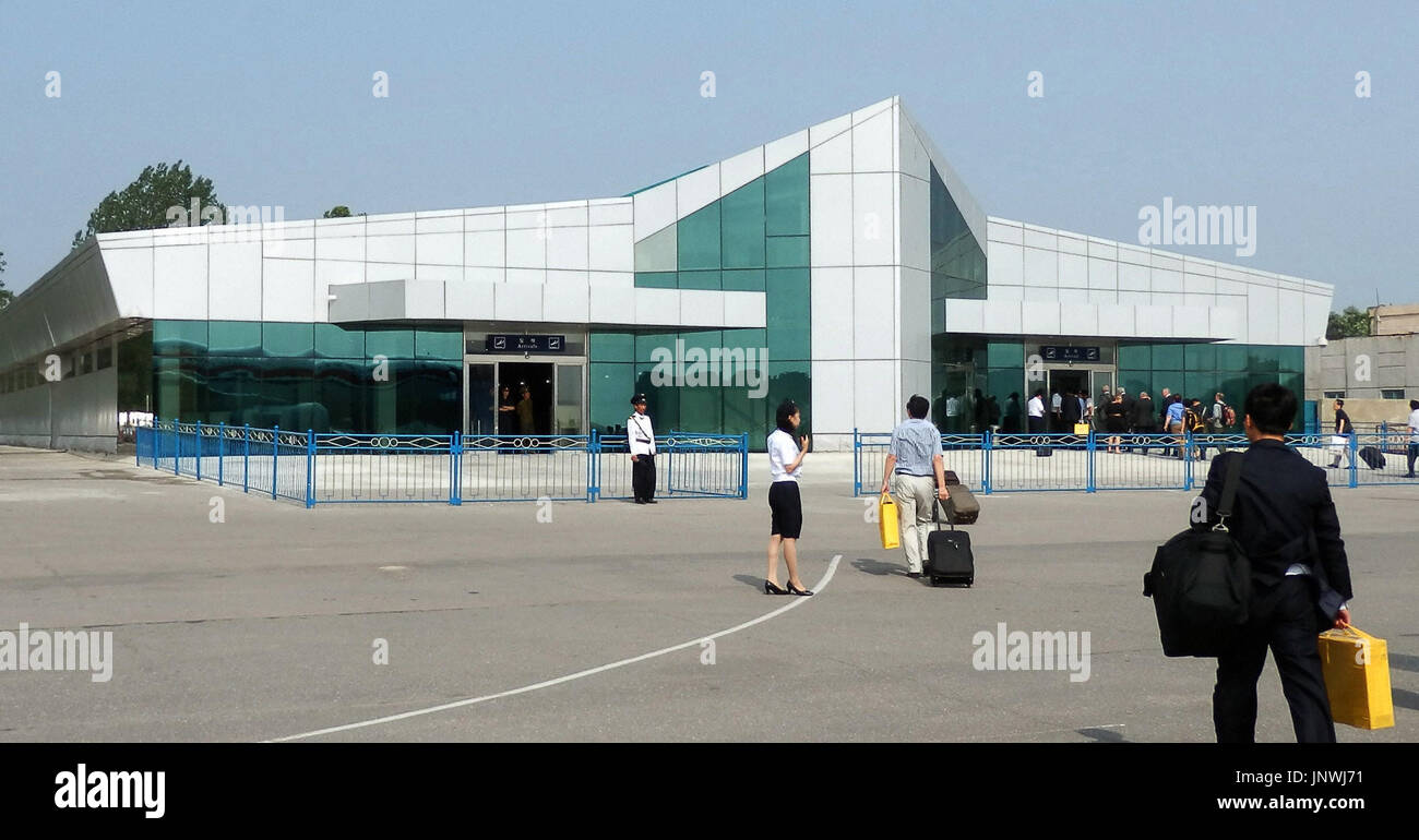 BEIJING, China - Photo shows a new terminal at Pyongyang airport ...