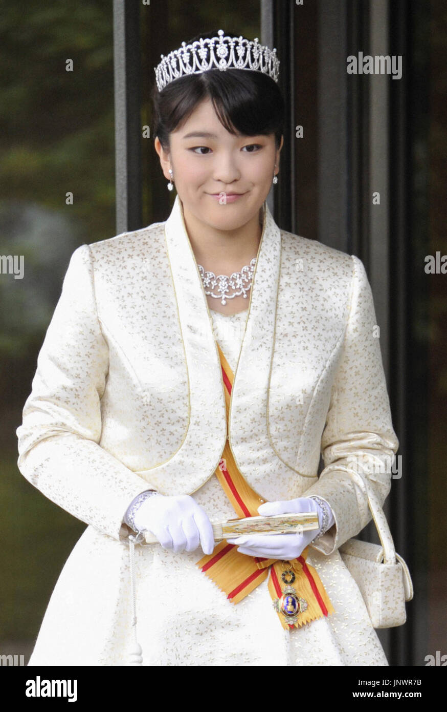 TOKYO, Japan - Princess Mako, wearing formal attire as an adult member ...