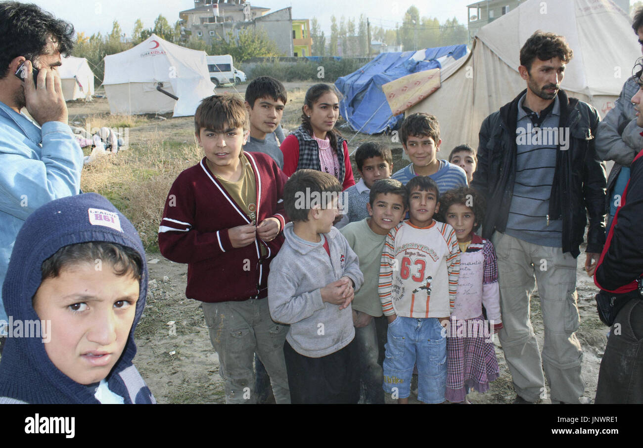 VAN, Turkey - Many children have stayed outdoors in Van, eastern Turkey ...