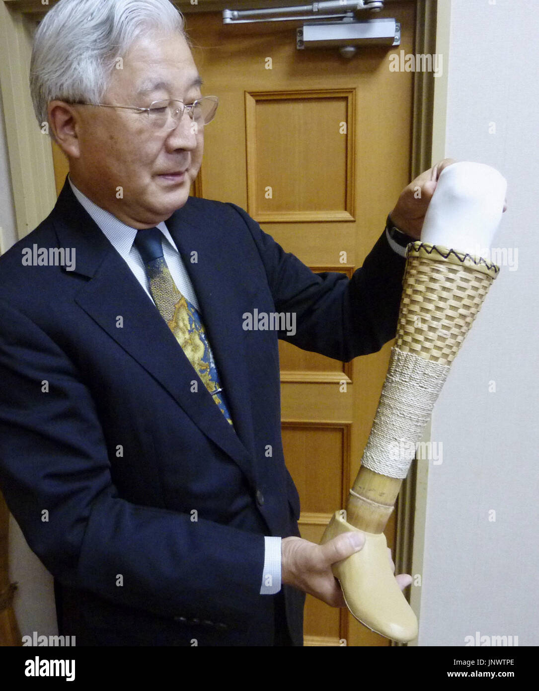 TOKYO, Japan - Prosthetics company Nakamura Brace Co. President Toshiro ...