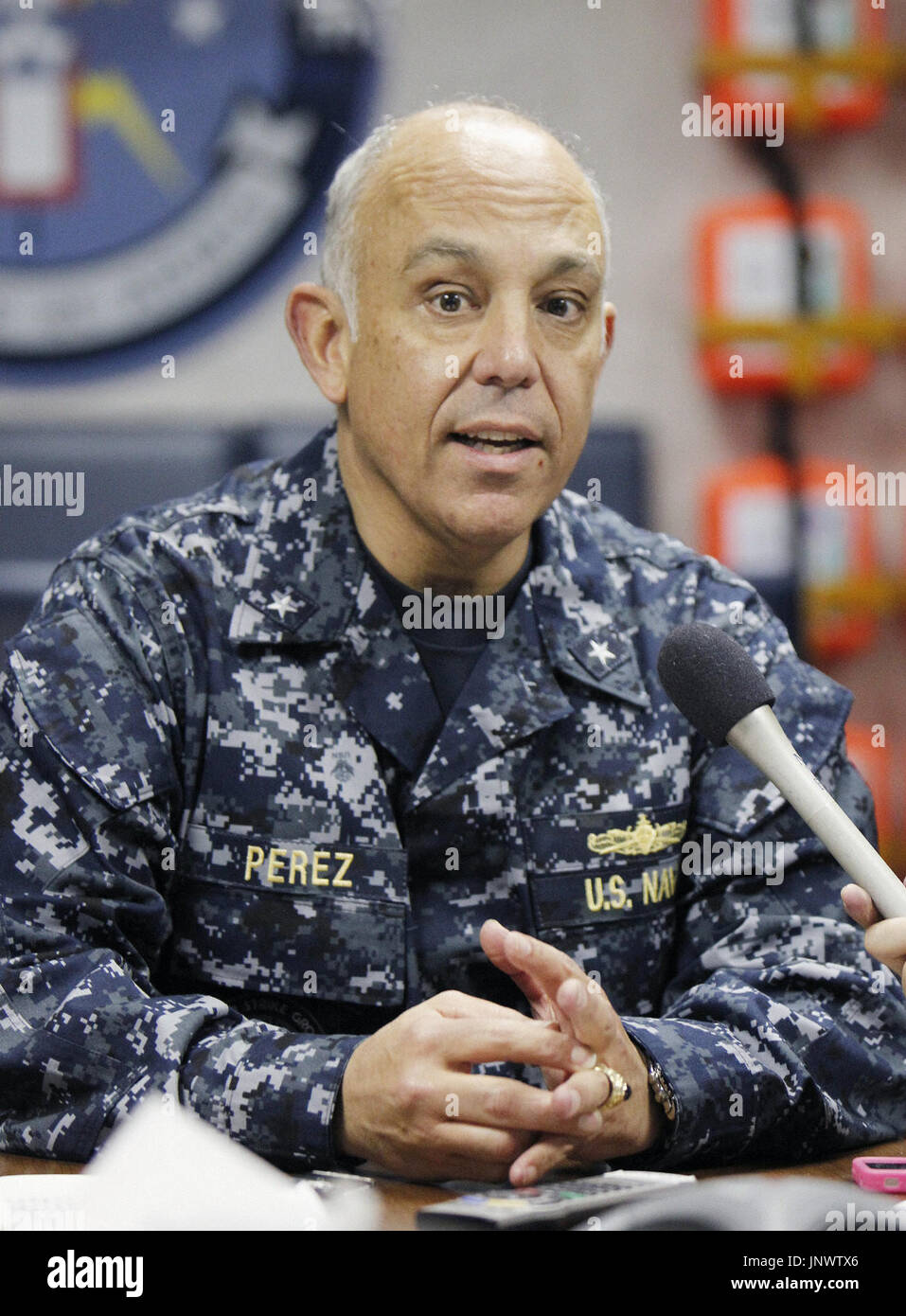 NAGASAKI, Japan - Rear Adm. Samuel Perez, commander of the U.S ...