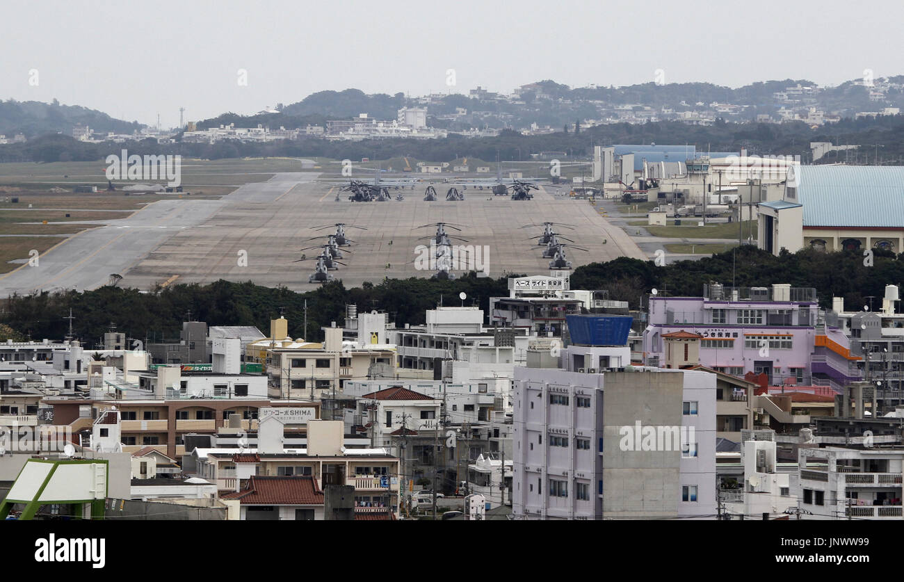 GINOWAN, Japan - Photo taken on Jan. 22, 2011, shows the U.S. Marine ...