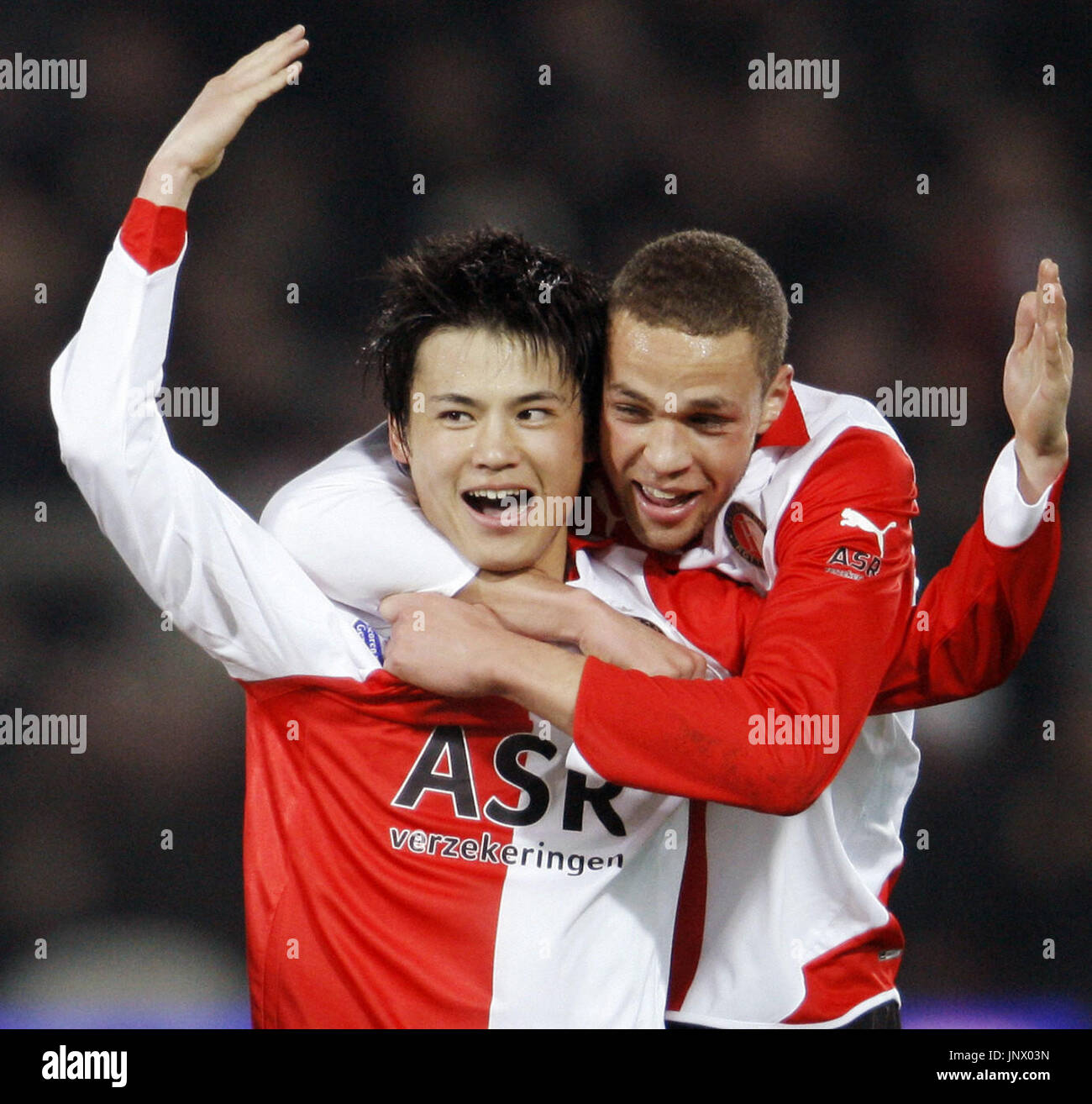 ROTTERDAM, Netherlands - Japanese teen striker Ryo Miyaichi (L ...