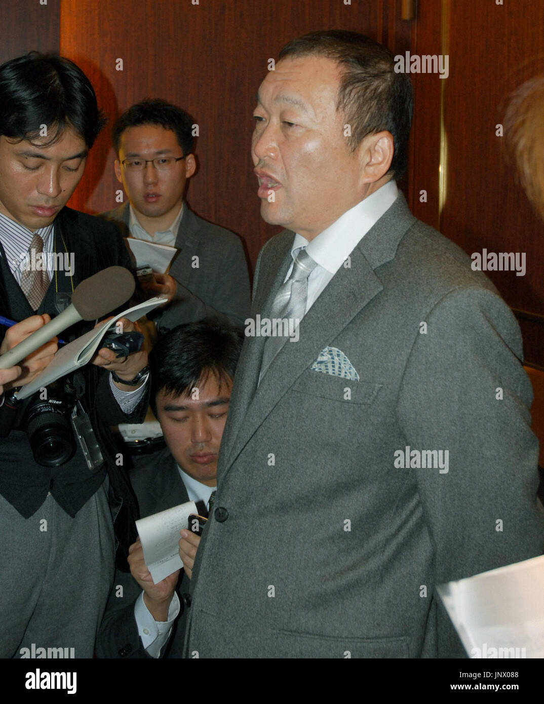 TOKYO, Japan - Toru Kenjo, president of publisher Gentosha Inc., speaks ...