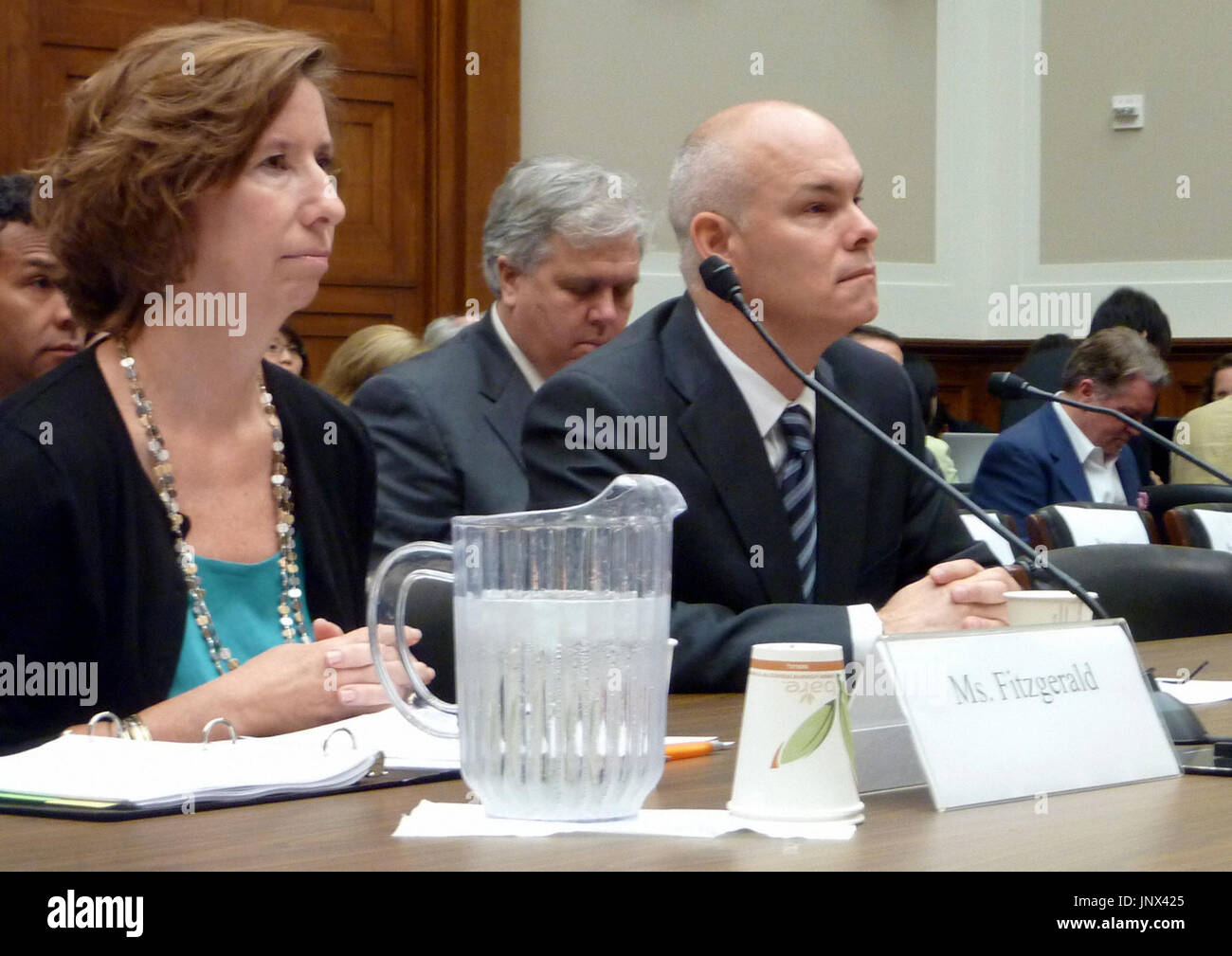 WASHINGTON, United States - Tim Schaaff (R), president of Sony Network ...