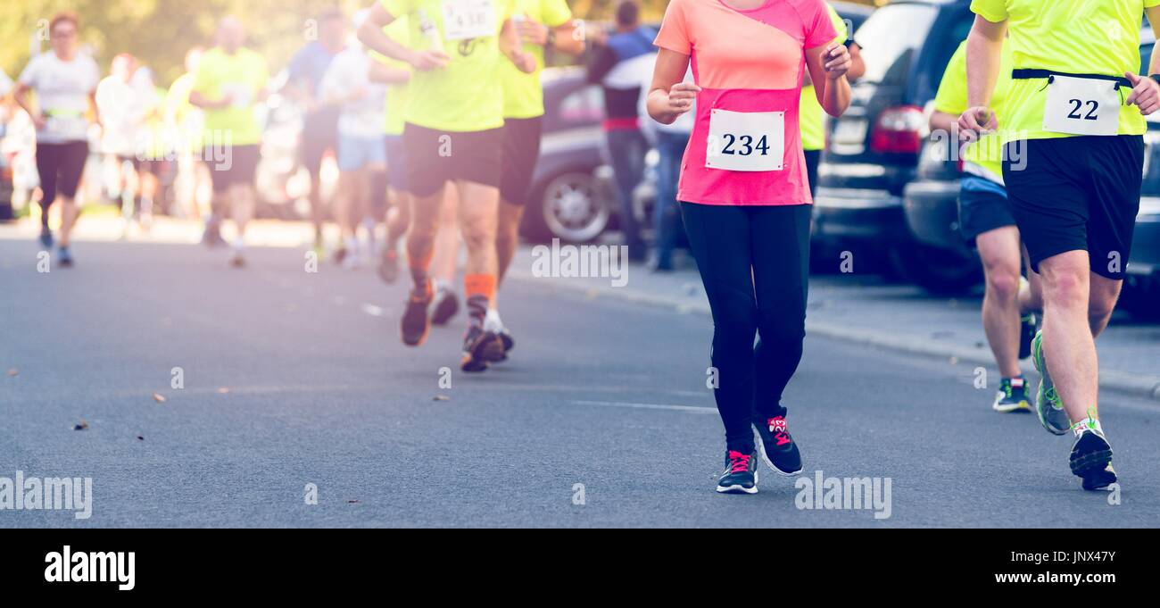 People running competition hi-res stock photography and images - Alamy