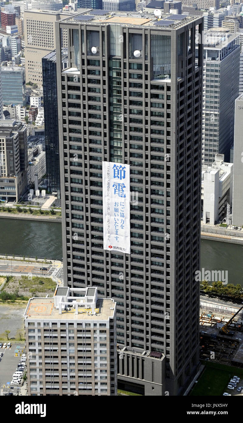 OSAKA, Japan - Photo taken from a Kyodo News helicopter shows Kansai ...