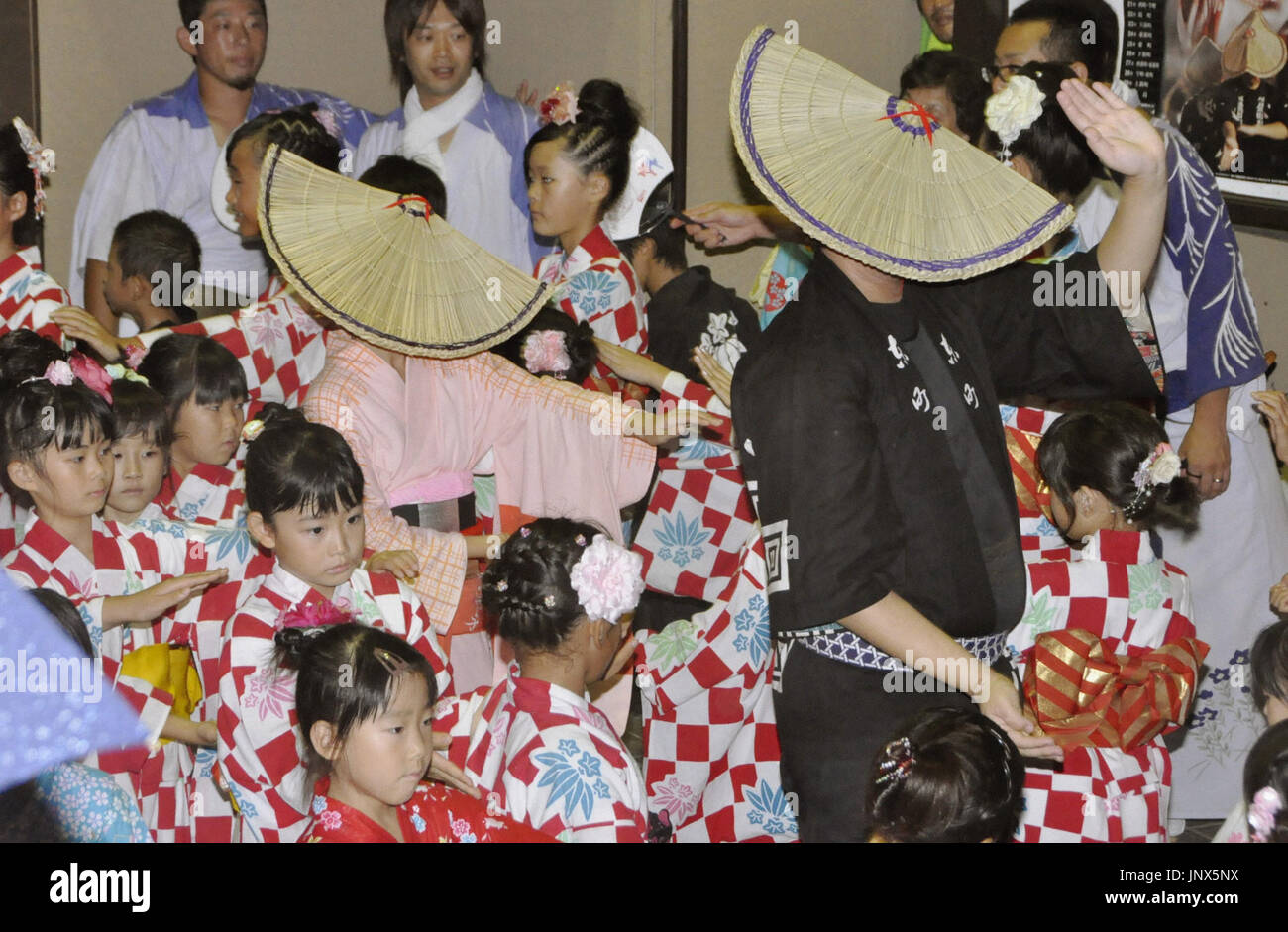 TOYAMA, Japan - People dance to the sound of instruments including the ...