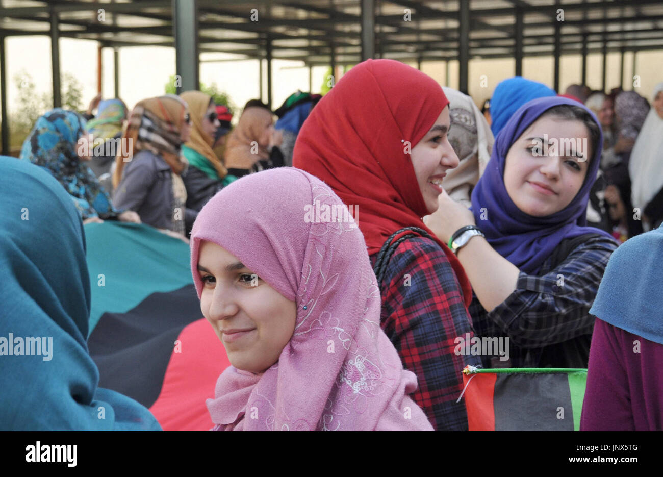 TRIPOLI, Libya - Students of an all-girls high school in Tripoli, the ...