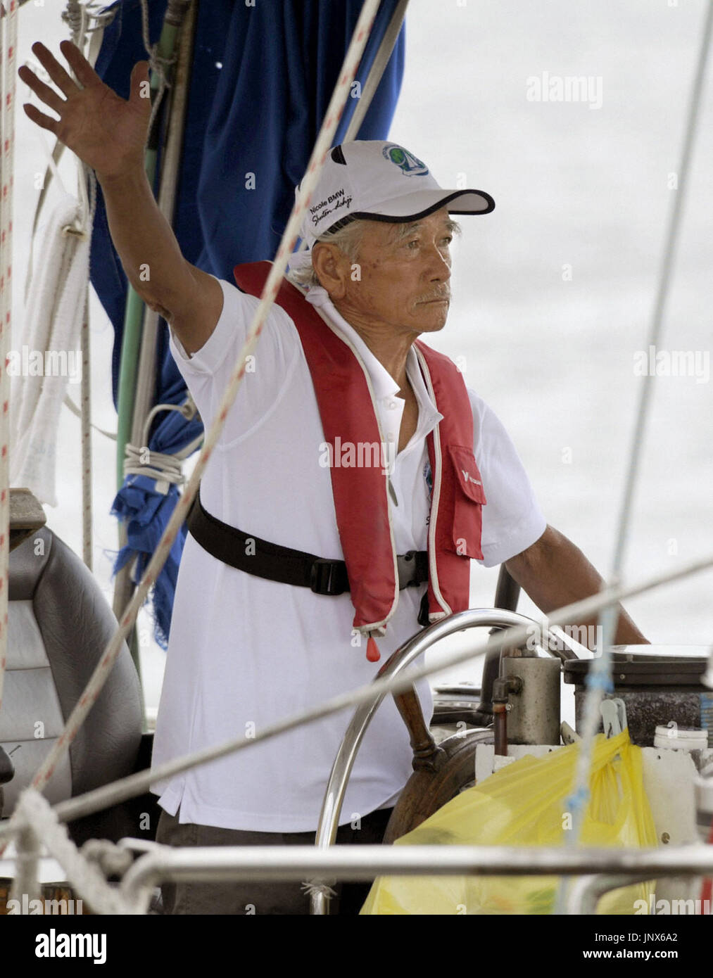 YOKOHAMA, Japan - Minoru Saito, a 77-year-old Japanese yachtsman ...