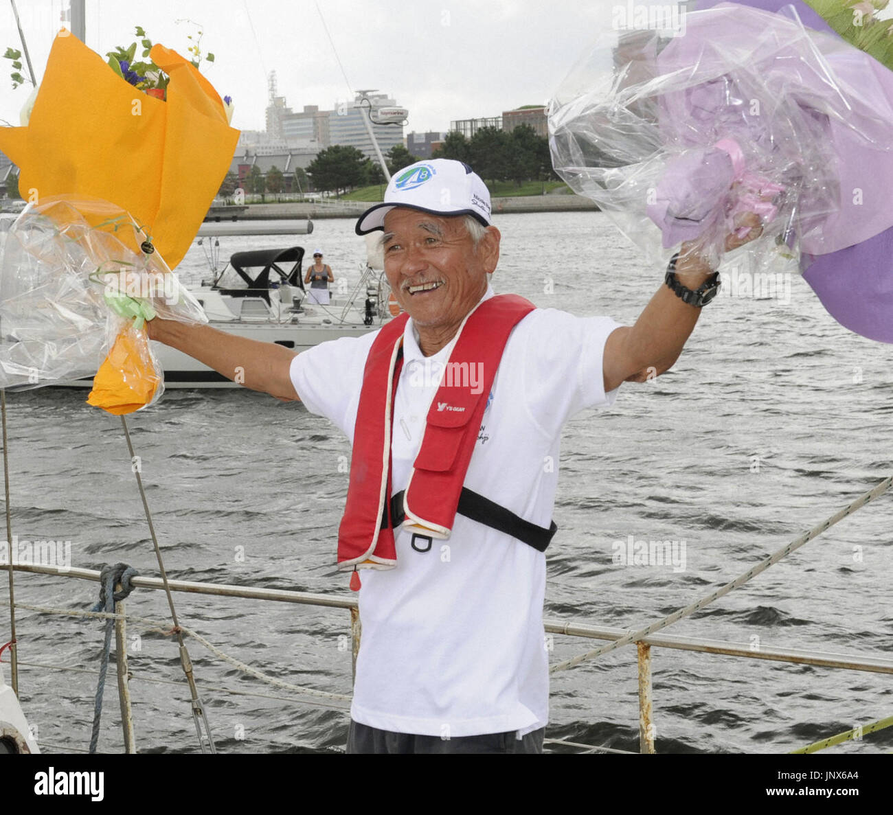 YOKOHAMA, Japan - Minoru Saito, a 77-year-old Japanese yachtsman ...