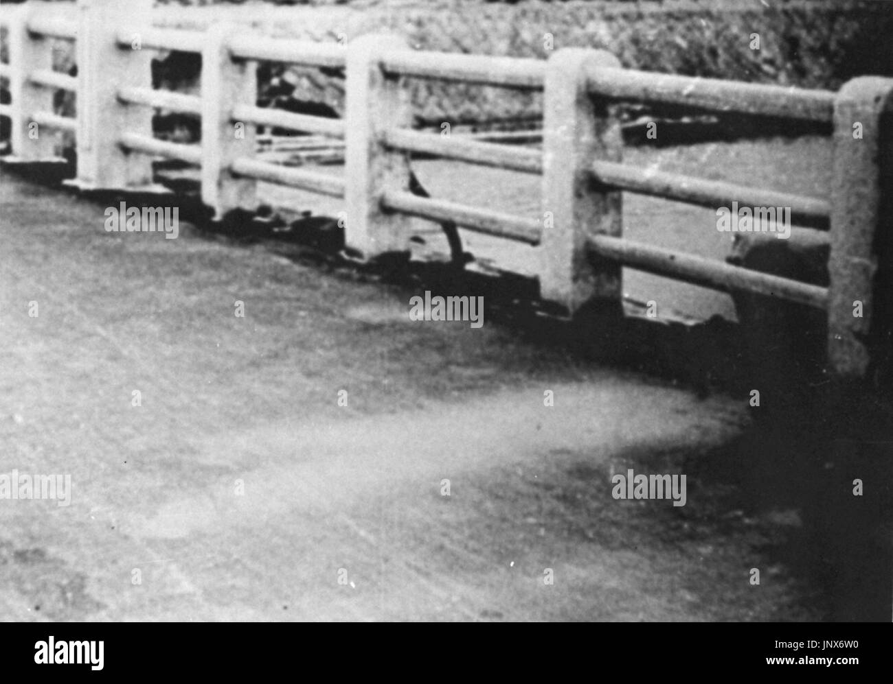 HIROSHIMA, Japan - This file photo shows the outline in white of a ...