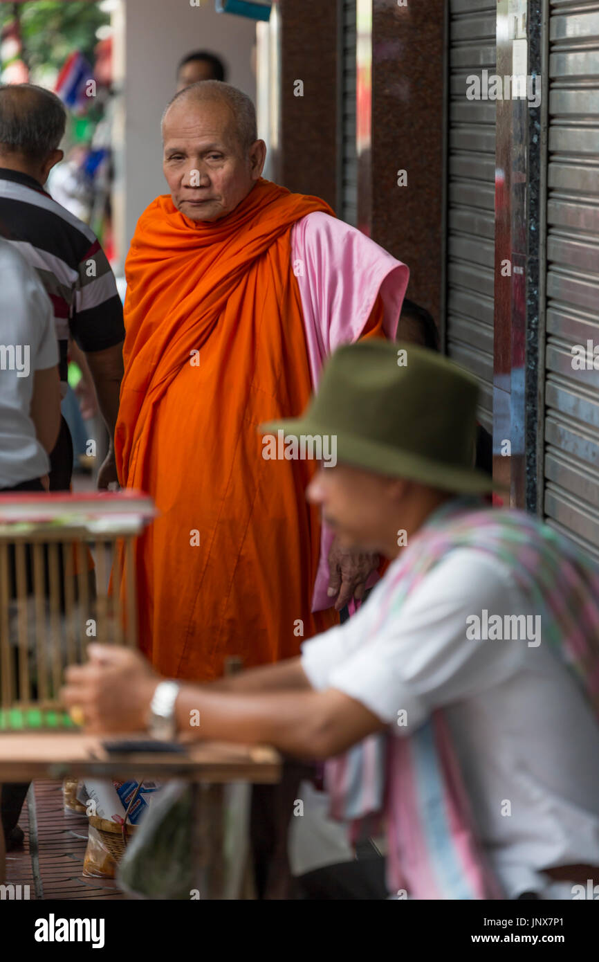 Buddhist monk in street hi-res stock photography and images - Alamy