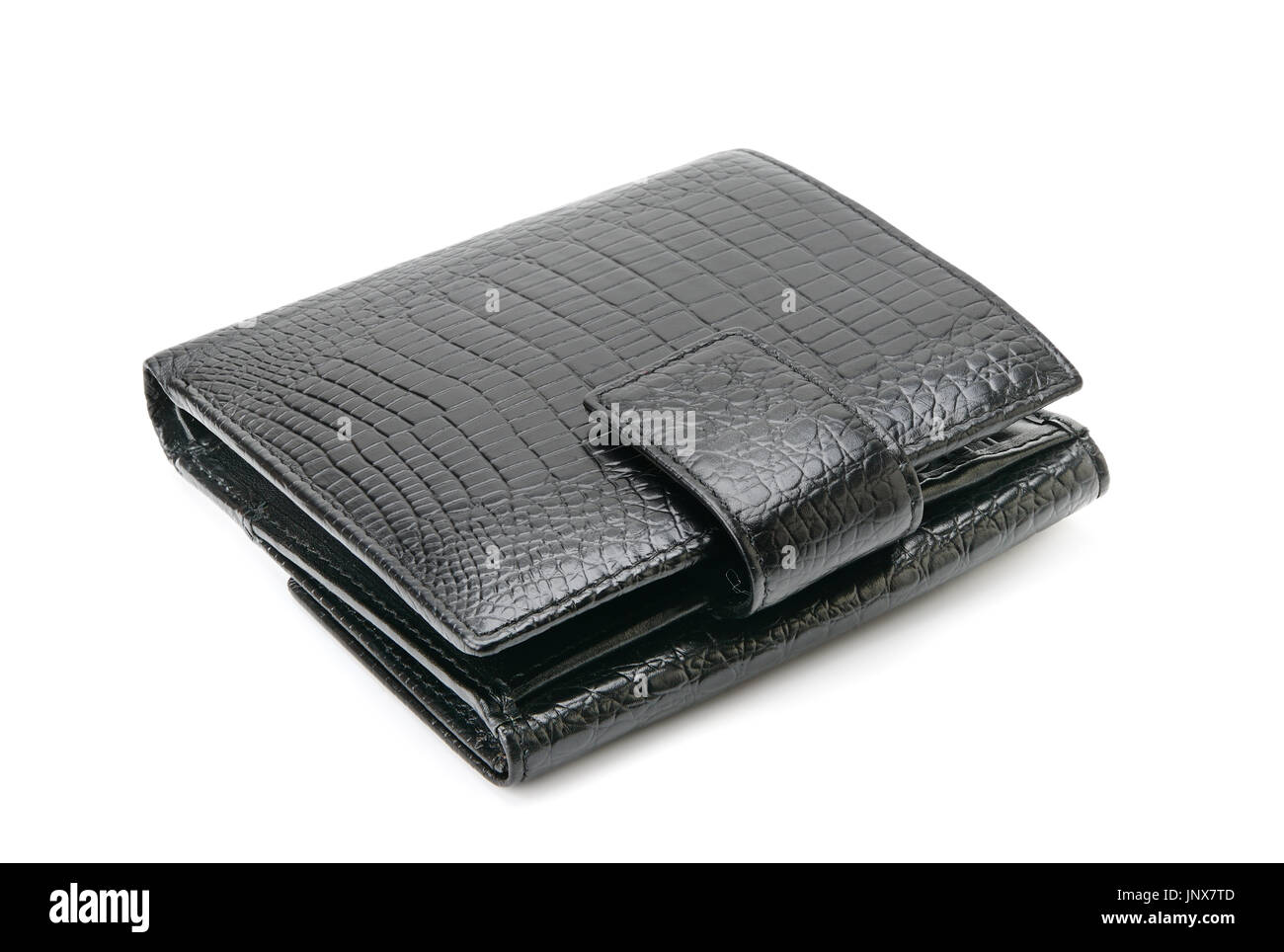 Leather purse isolated on white background Stock Photo - Alamy