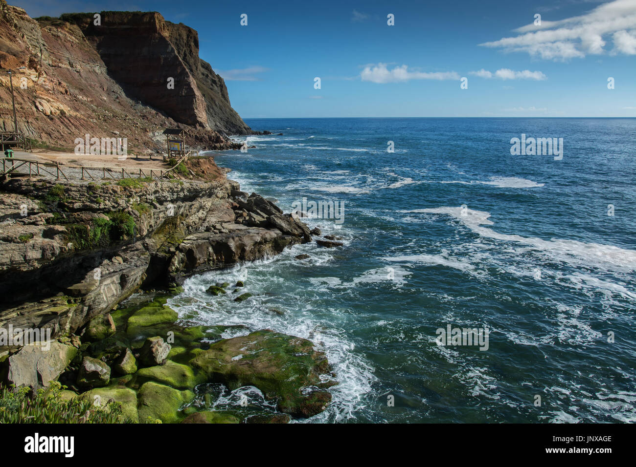 Assenta Portugal. 26 June 2017. Porto Barril beach in Assenta. Assenta ...