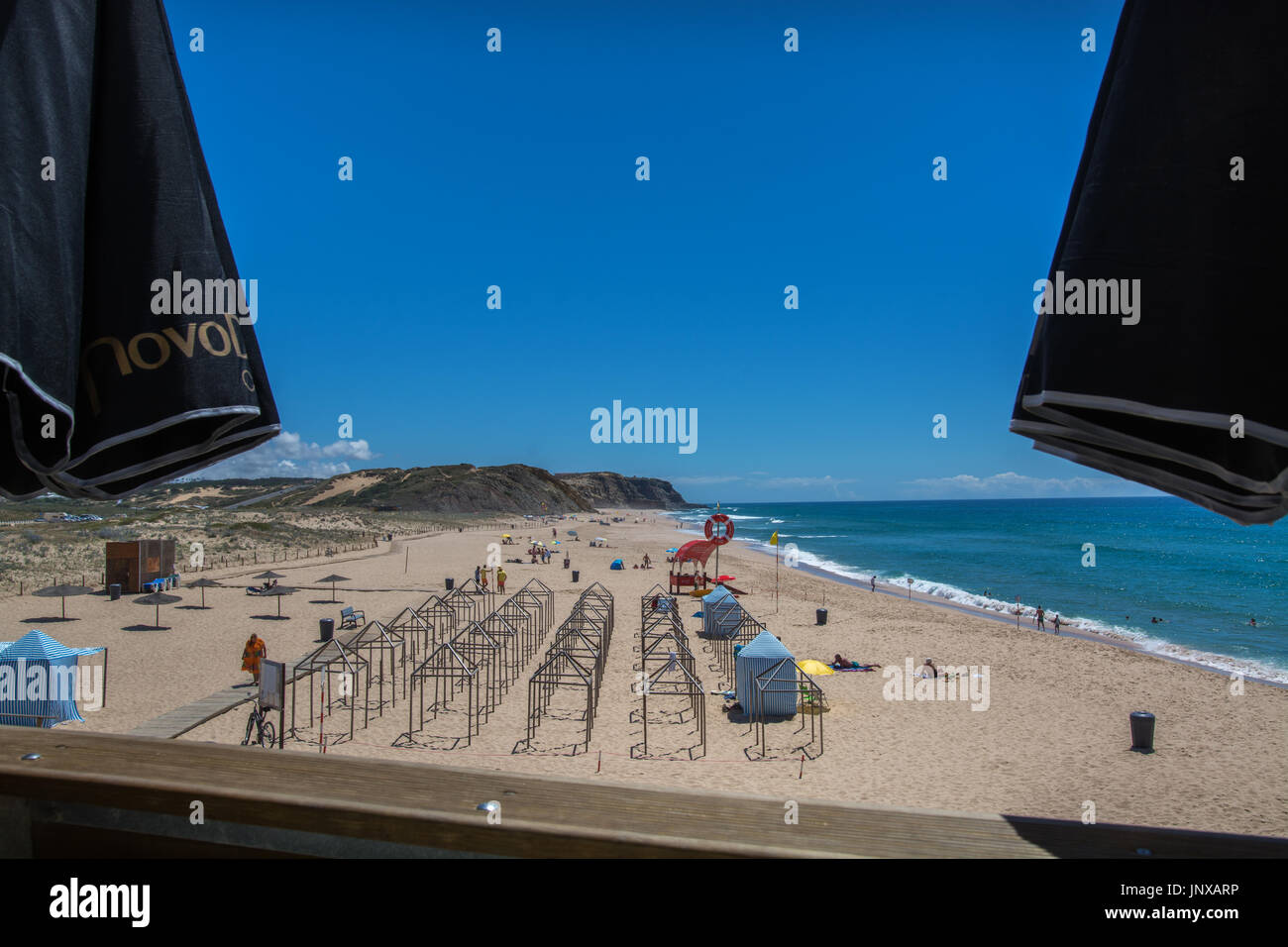 Vimeiro Portugal. 26 June 2017. Santa Rita beach in Vimeiro. Vimeiro ...
