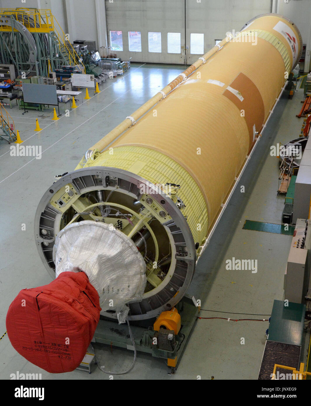 TOKYO, Japan - File photo shows the core part of an H-2A rocket shown ...