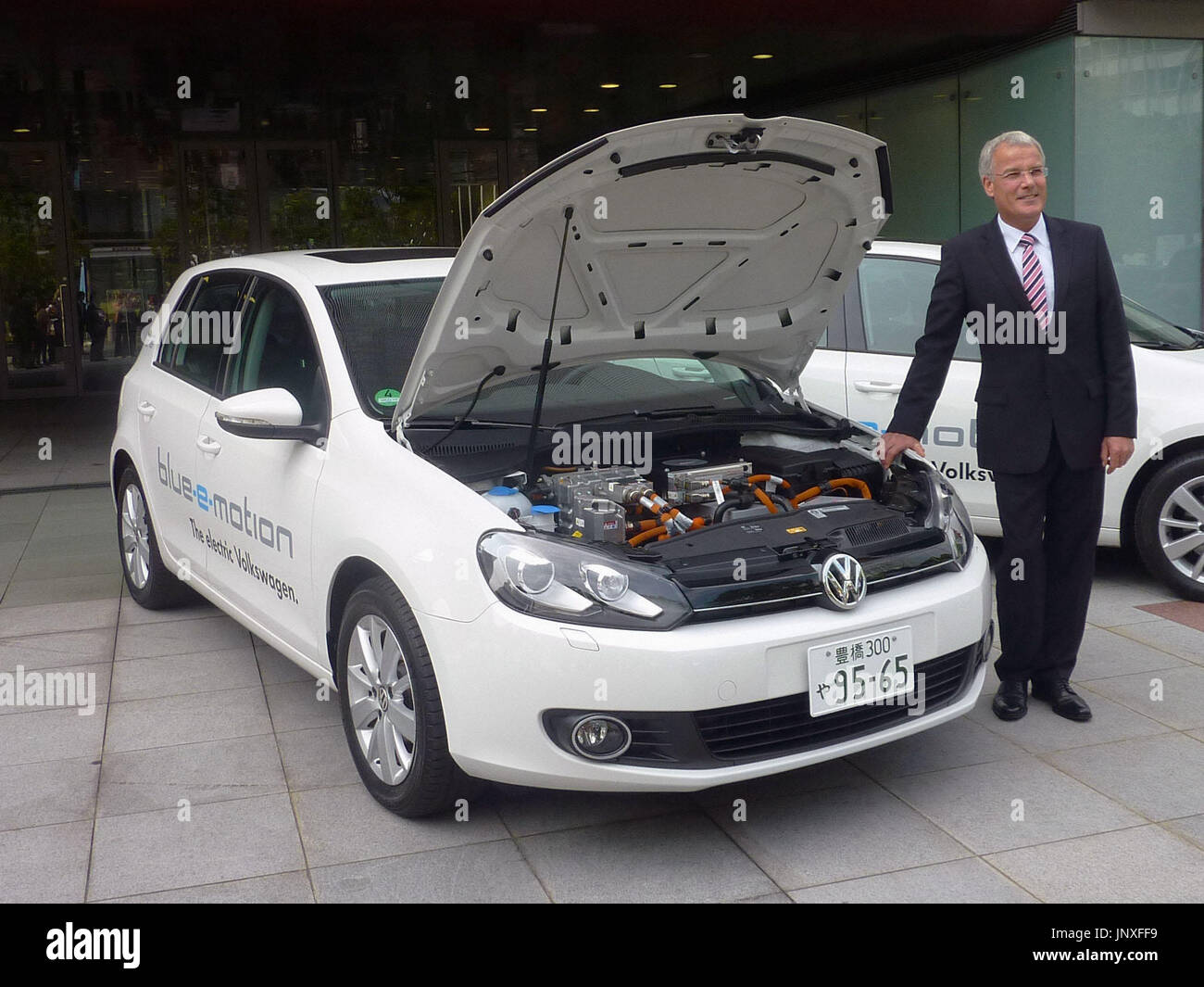 TOKYO, Japan - Volkswagen AG shows an electric vehicle based on its ...