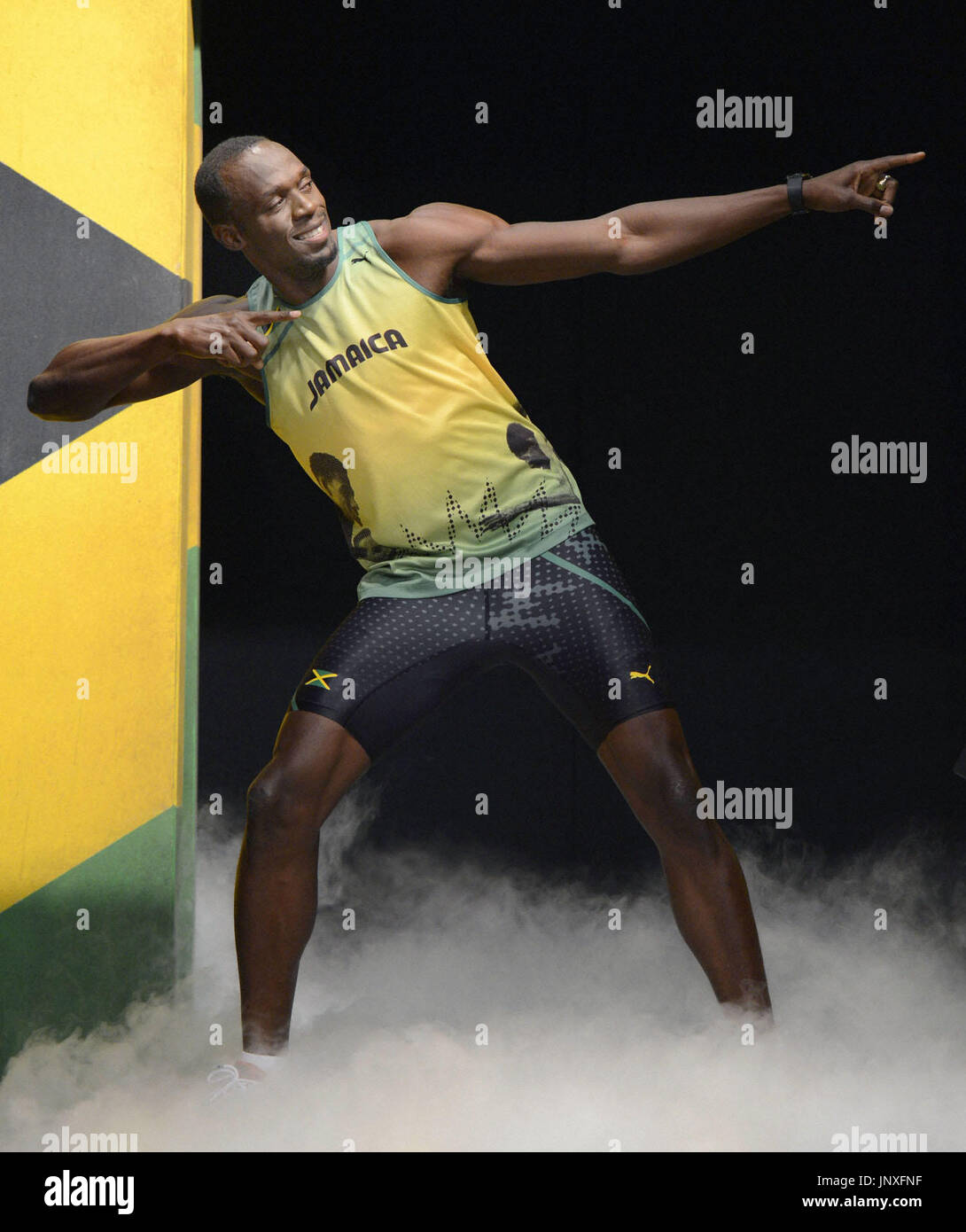 LONDON, Britain - Jamaican sprinter Usain Bolt, three-time Olympic gold ...