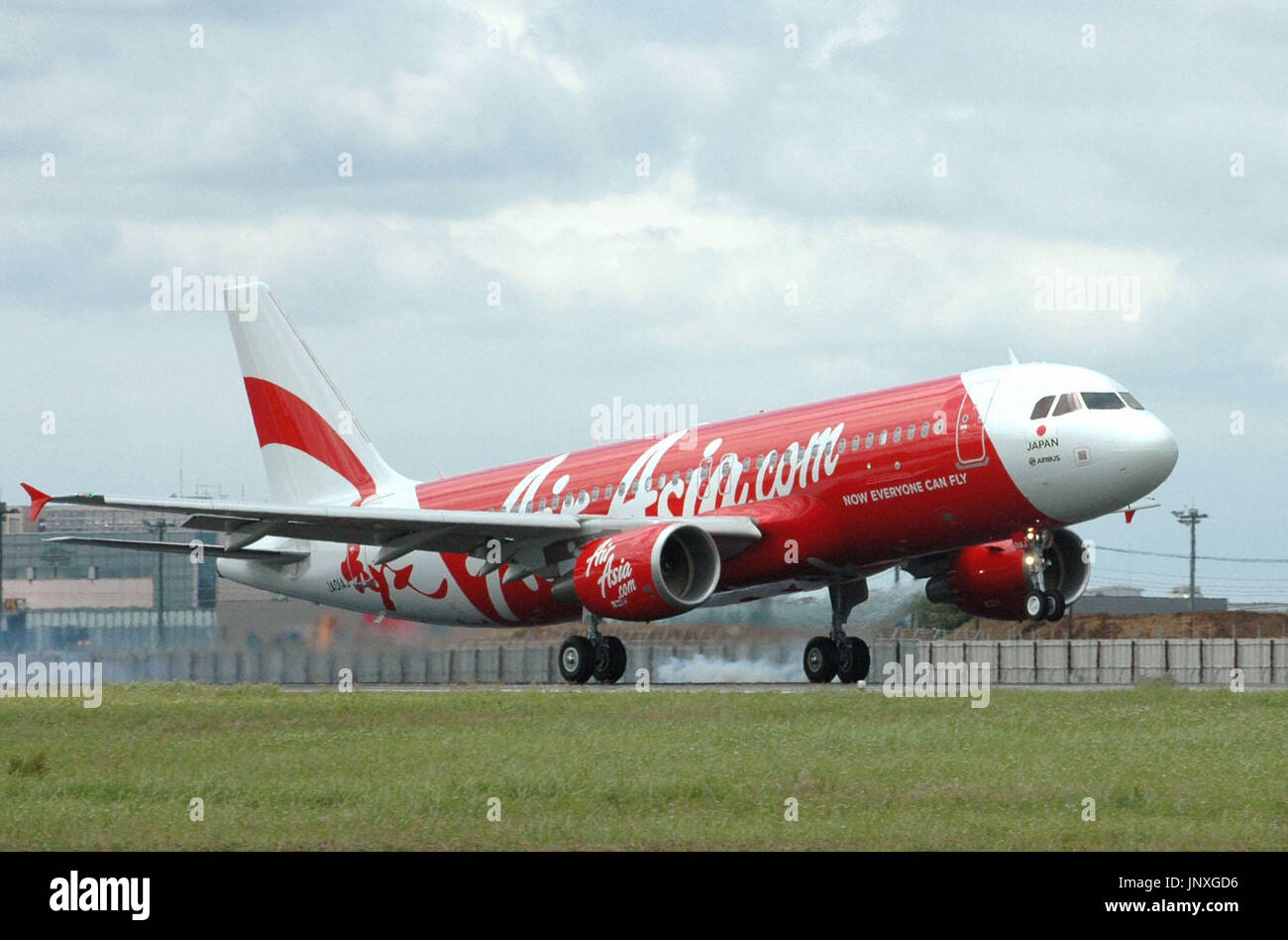 NARITA, Japan - The first airplane to be used by budget airline AirAsia ...
