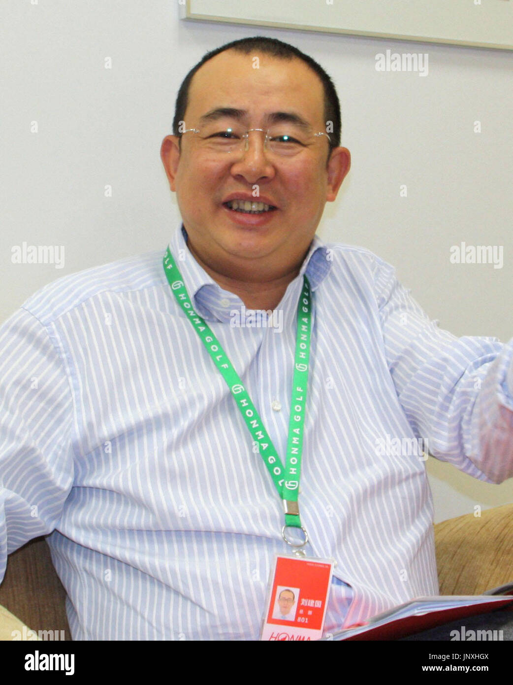 SHANGHAI, China - Liu Jianguo, a Chinese executive at the helm of Honma Golf Co., is interviewed ...