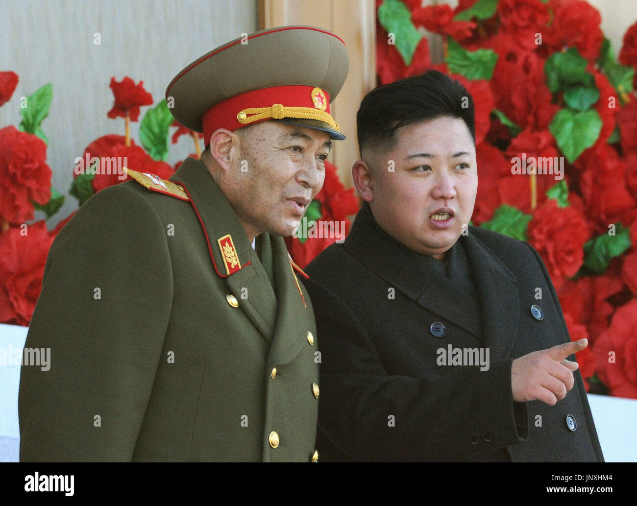 BEIJING, China - Photo shows North Korea's new leader Kim Jong Un (R ...